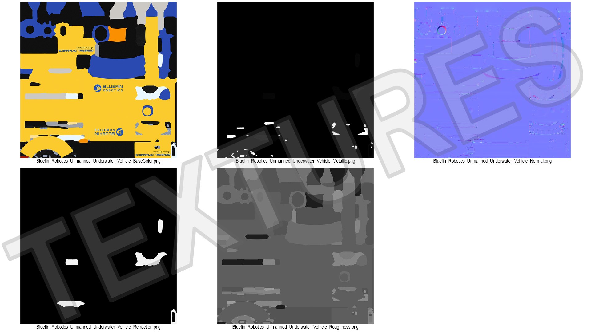 Bluefin Robotics Unmanned Underwater Vehicle 3D Model - TurboSquid 2383526