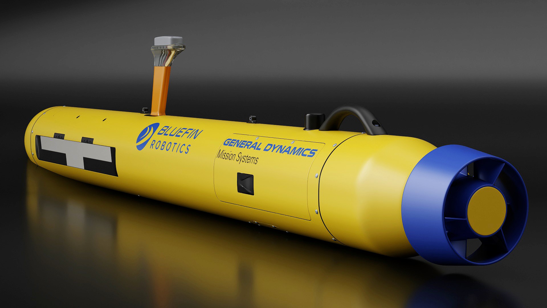 Bluefin Robotics Unmanned Underwater Vehicle 3D Model - TurboSquid 2383526