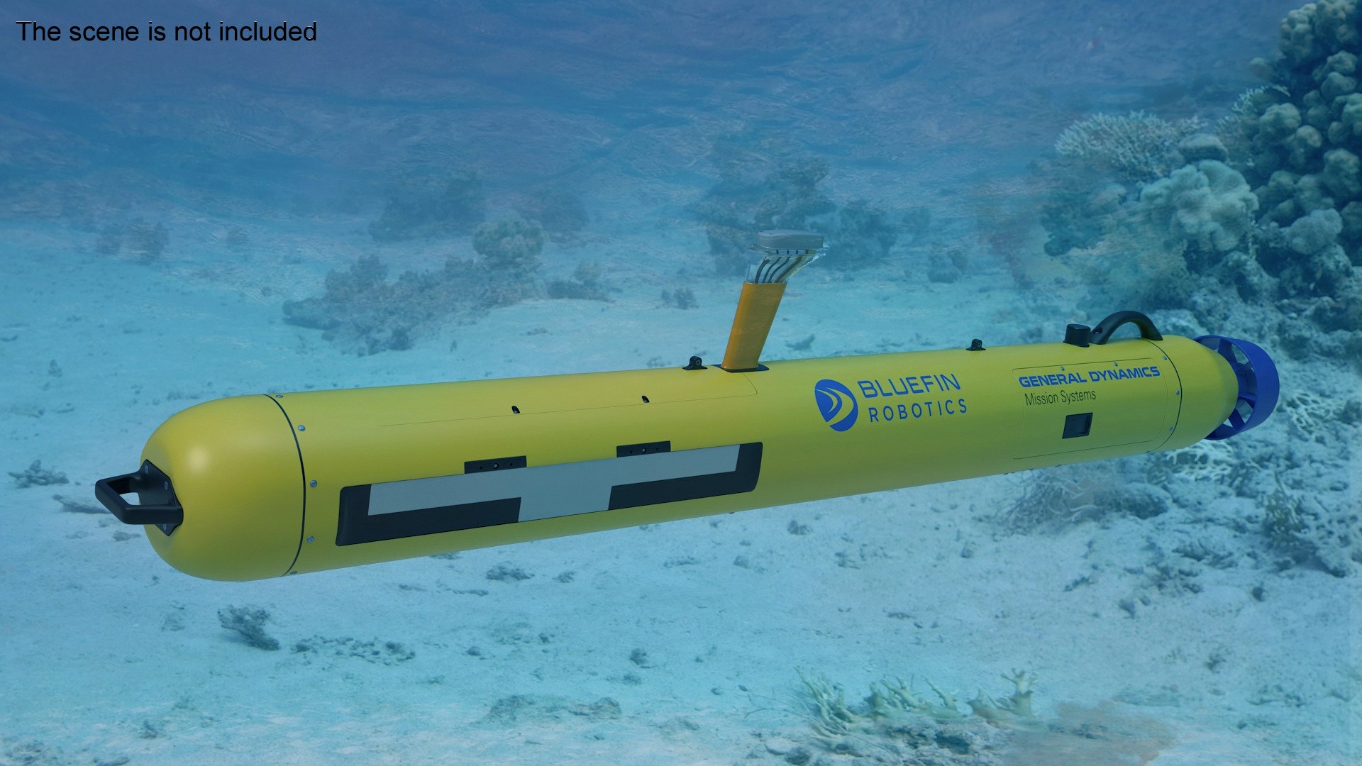 Bluefin Robotics Unmanned Underwater Vehicle 3D Model - TurboSquid 2383526