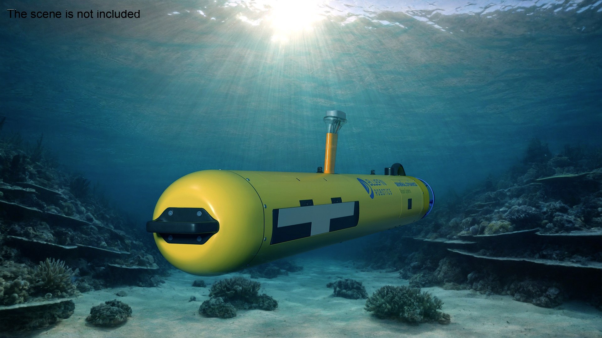 Bluefin Robotics Unmanned Underwater Vehicle 3D Model - TurboSquid 2383526