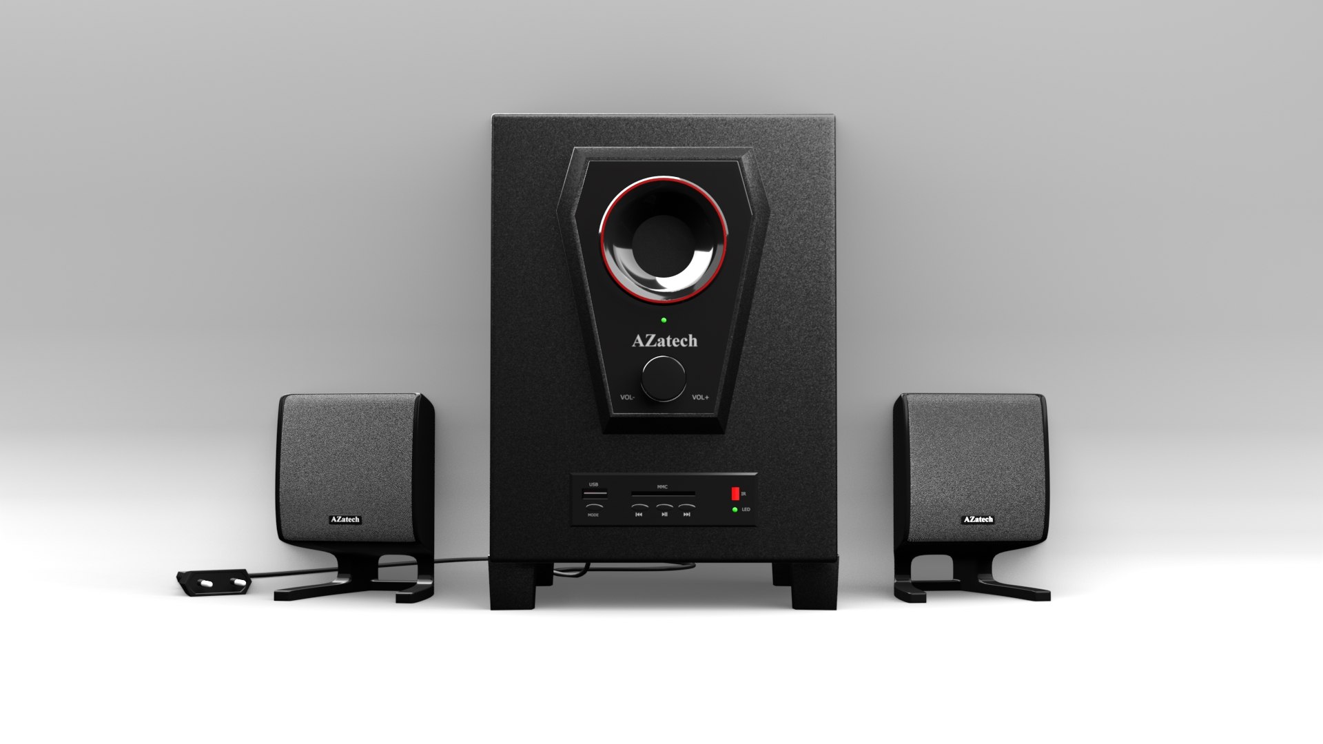 3D Azatech Speaker - TurboSquid 1604025