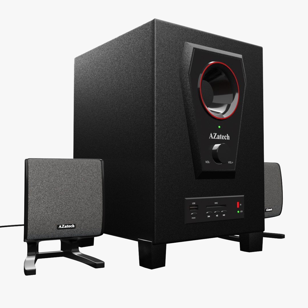 3D Azatech Speaker - TurboSquid 1604025