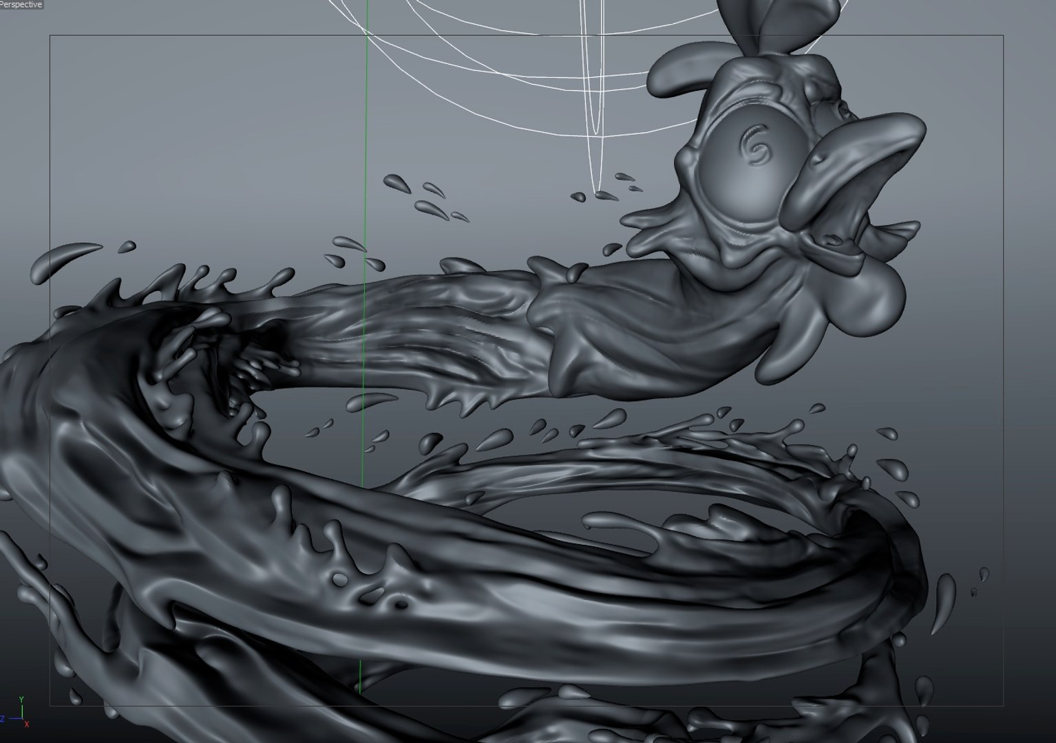 Chicken Liquid Vortex 3D Model - TurboSquid 1325316