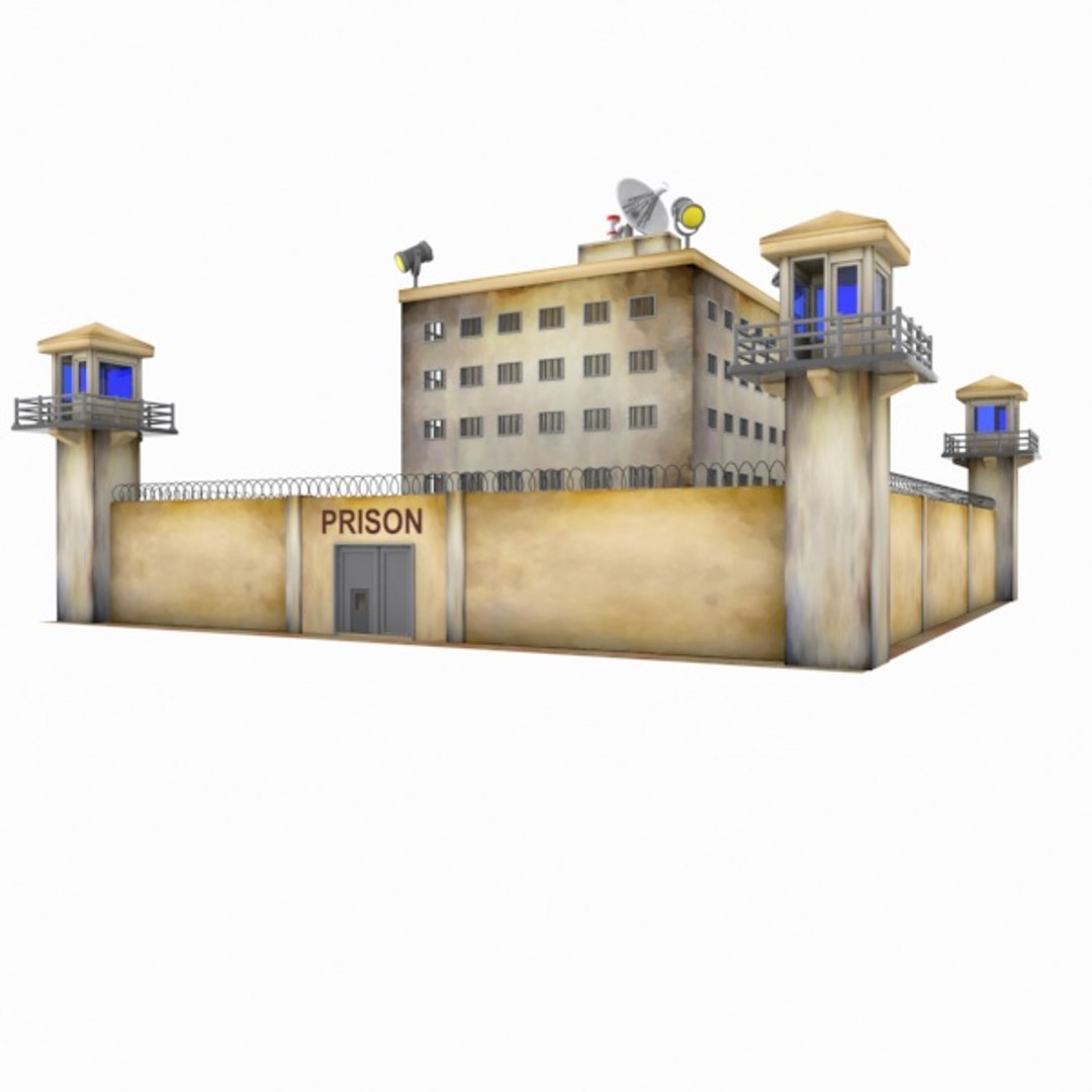 Jail Building Cartoon