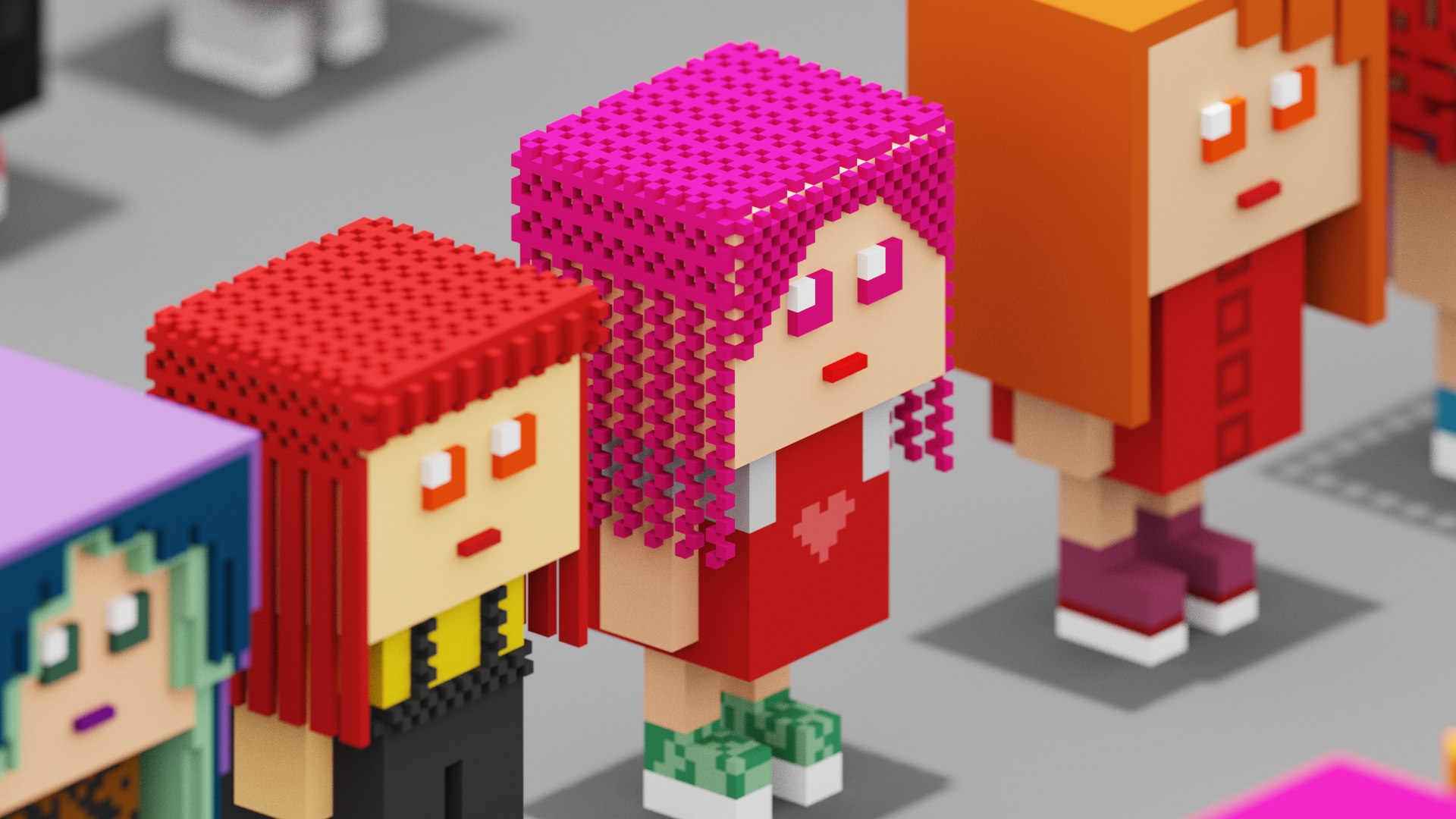 100 Unique Character 3D - TurboSquid 2053416