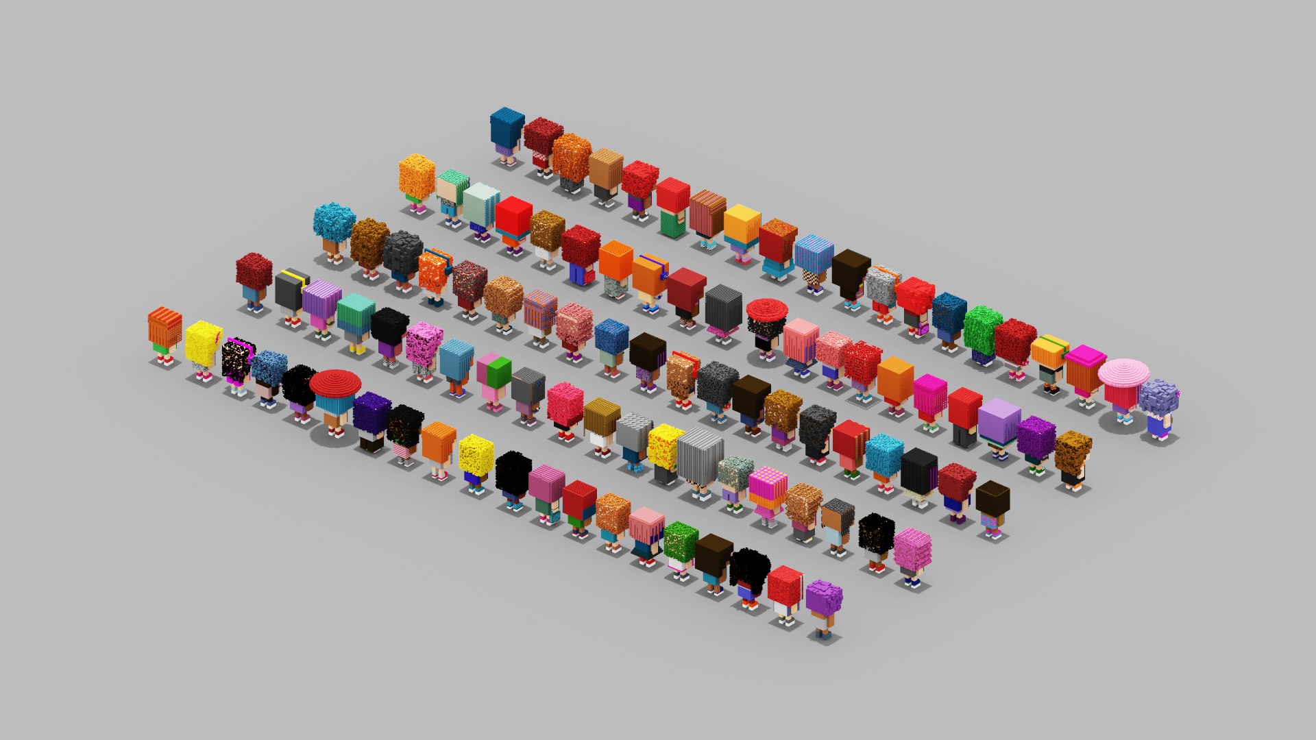 100 Unique Character 3D - TurboSquid 2053416