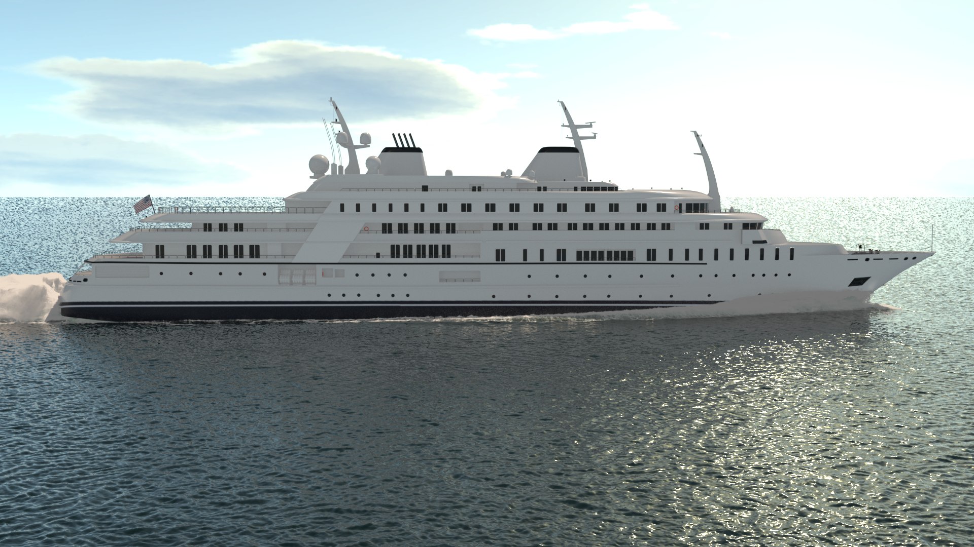 3D Model Mala Superyacht Dynamic Simulation - TurboSquid 1935817