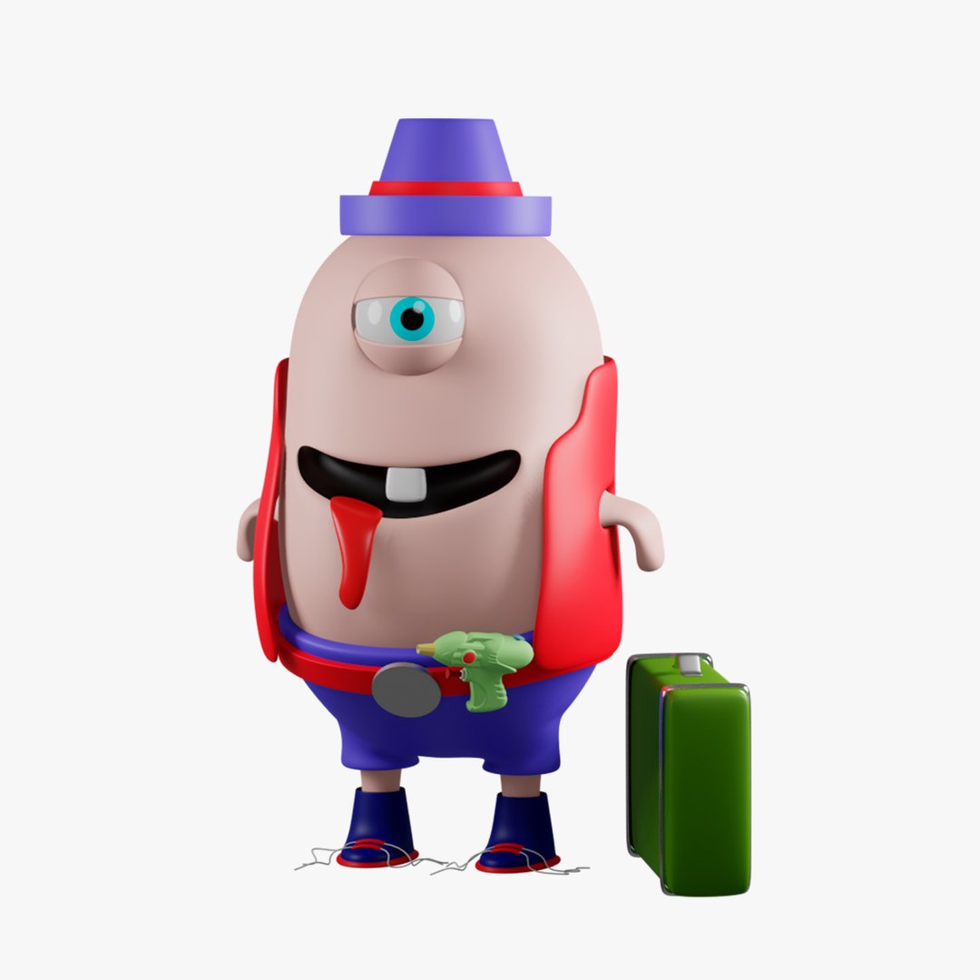 Funny character 3D - TurboSquid 1877189