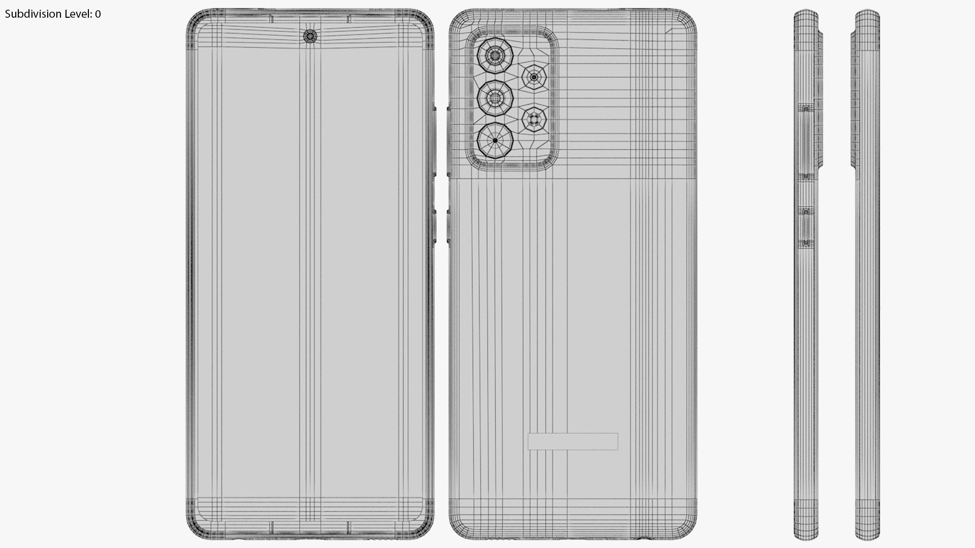 3D Samsung Galaxy A52 White Model - TurboSquid 1704701