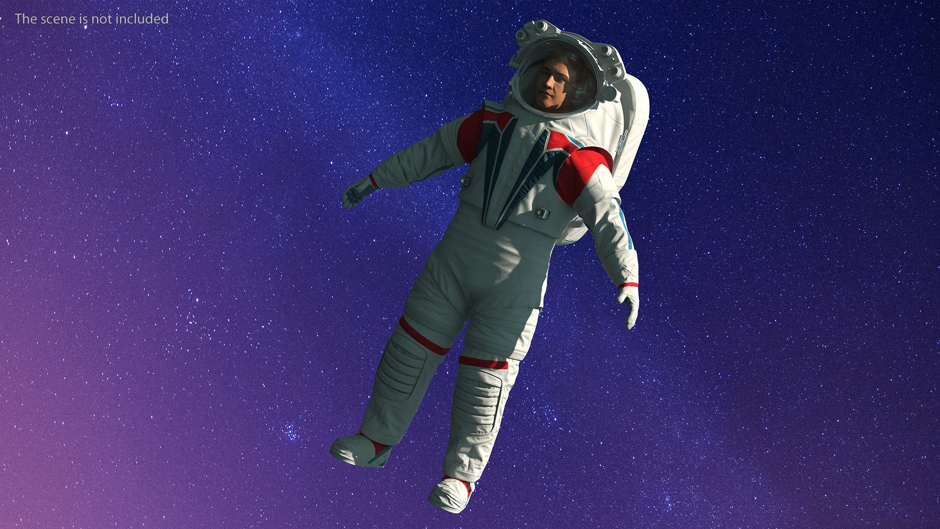3D model Astronaut Wearing Futuristic Spacesuit Fur Rigged - TurboSquid ...