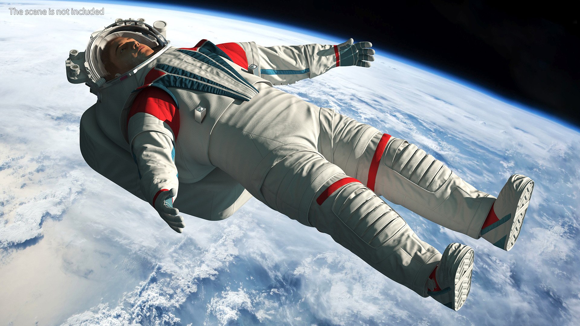 3D Model Astronaut Wearing Futuristic Spacesuit Fur Rigged - TurboSquid ...