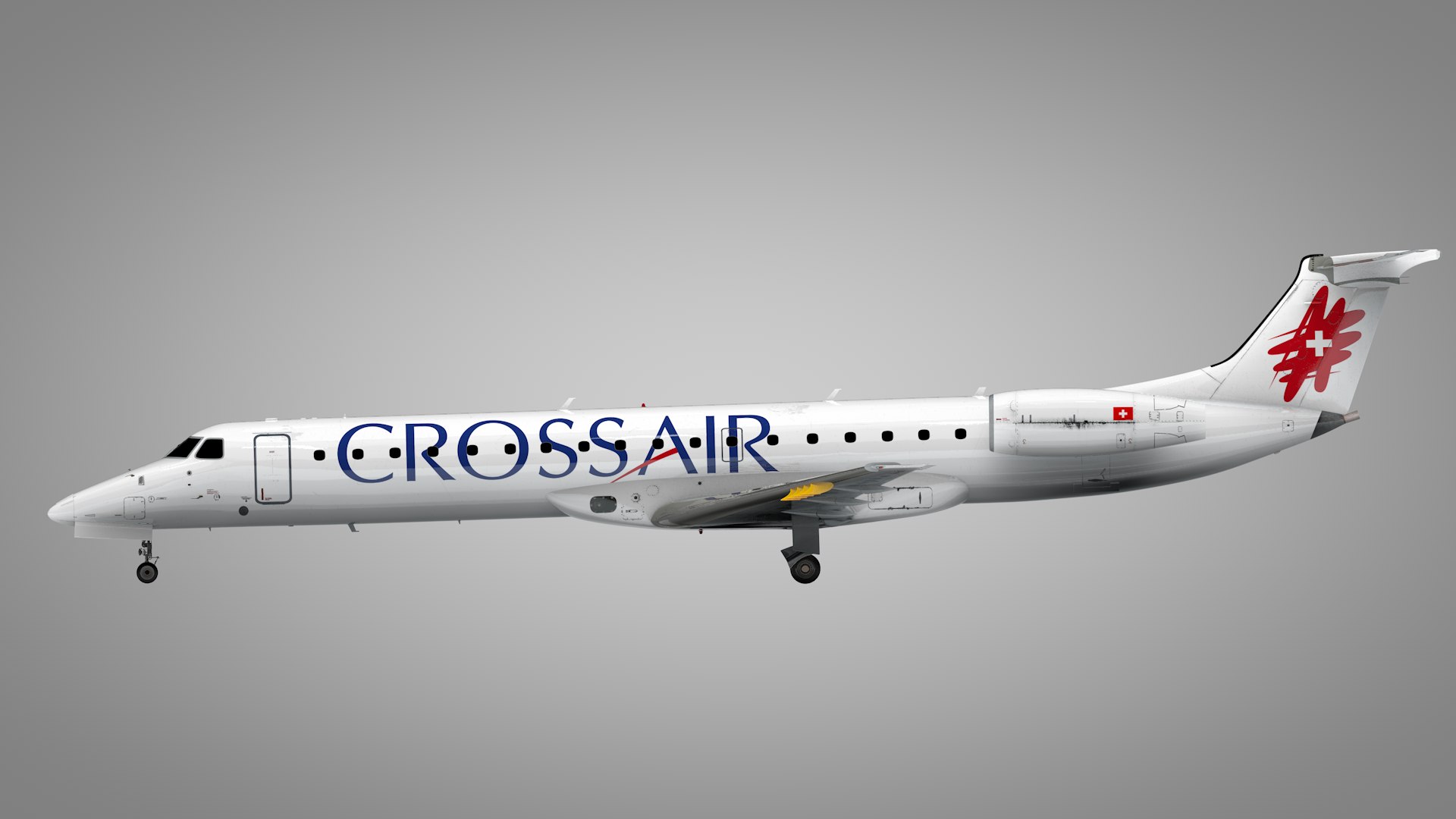 CROSSAIR EMBRAER ERJ 145 L1360 3D - TurboSquid 1728442