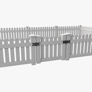 3D Picket Fence Models - Browse & Download Formats - TurboSquid