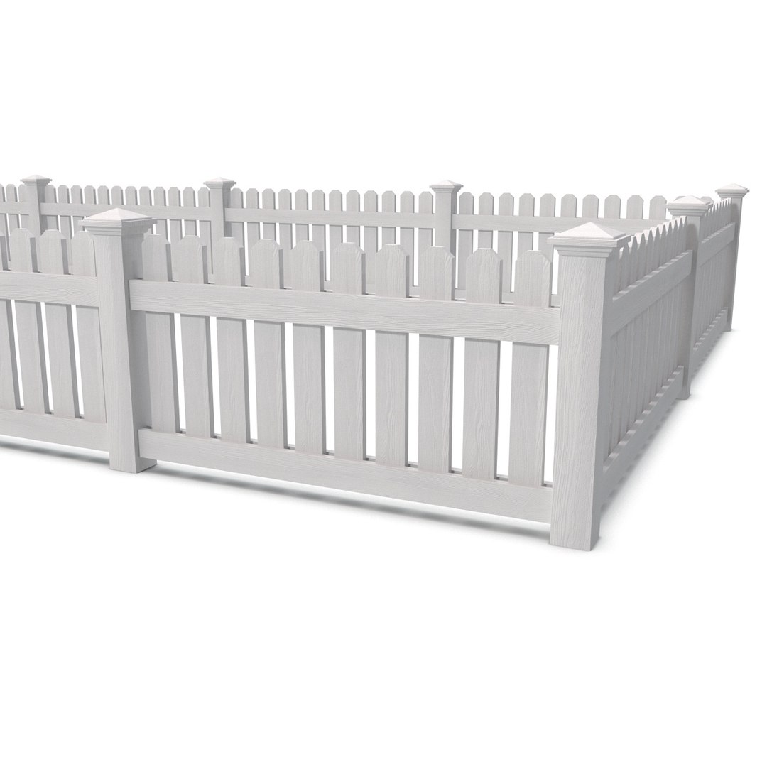 3d Model Picket Fence
