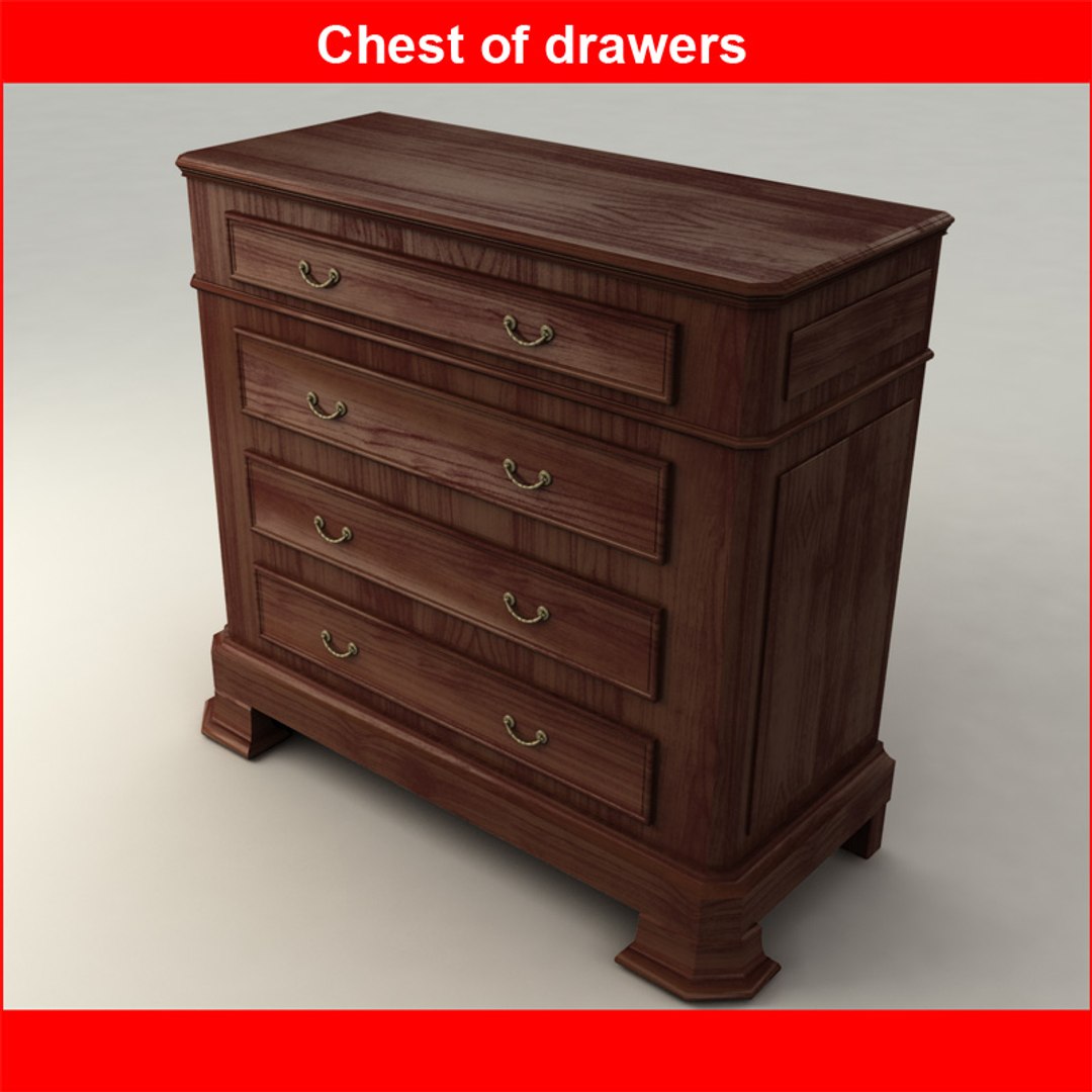 3d chest drawers model
