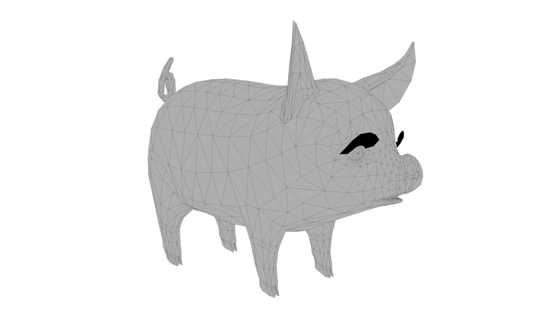 3D Model Cartoon Pig - TurboSquid 1888028