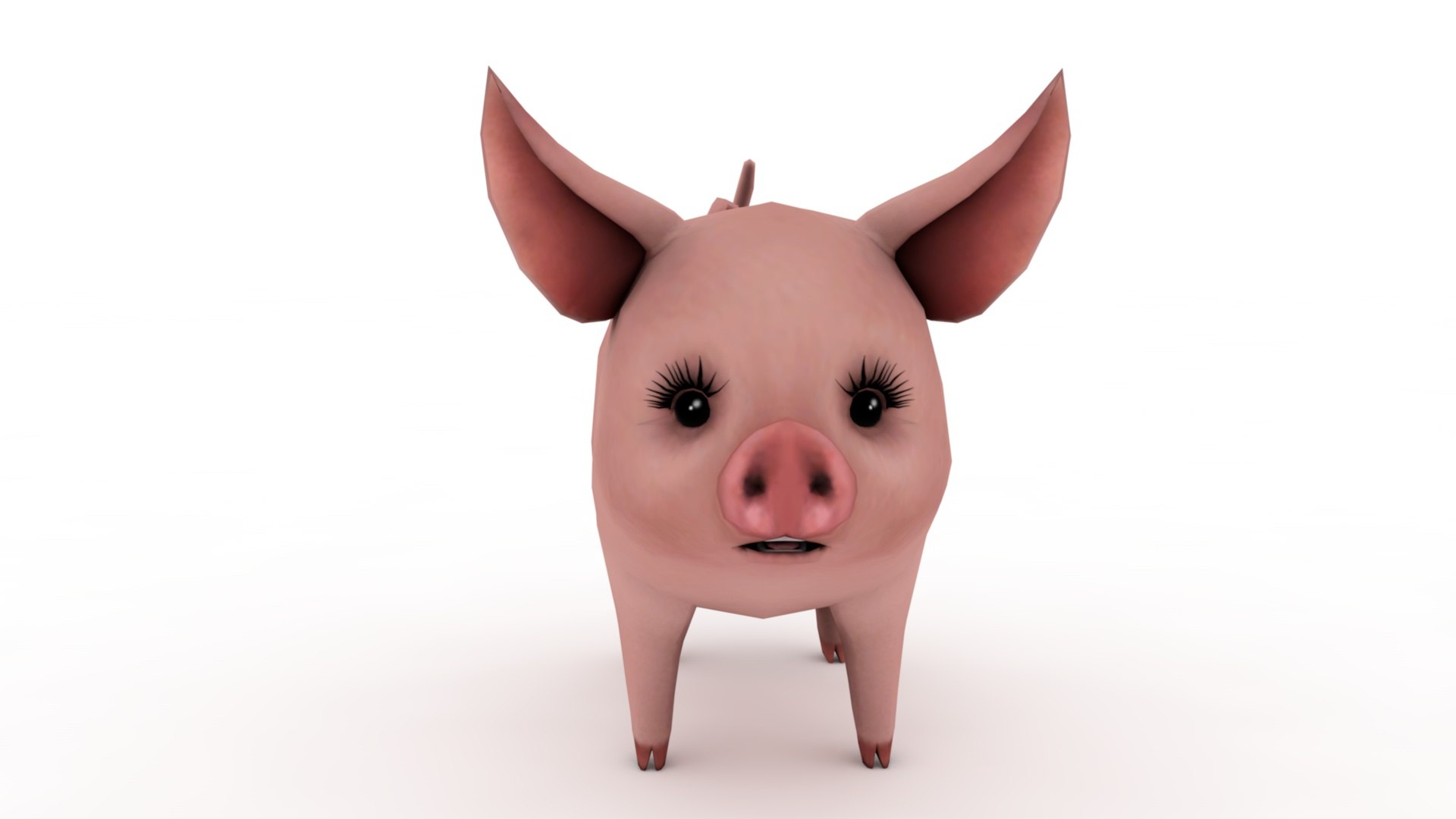 3D Model Cartoon Pig - TurboSquid 1888028