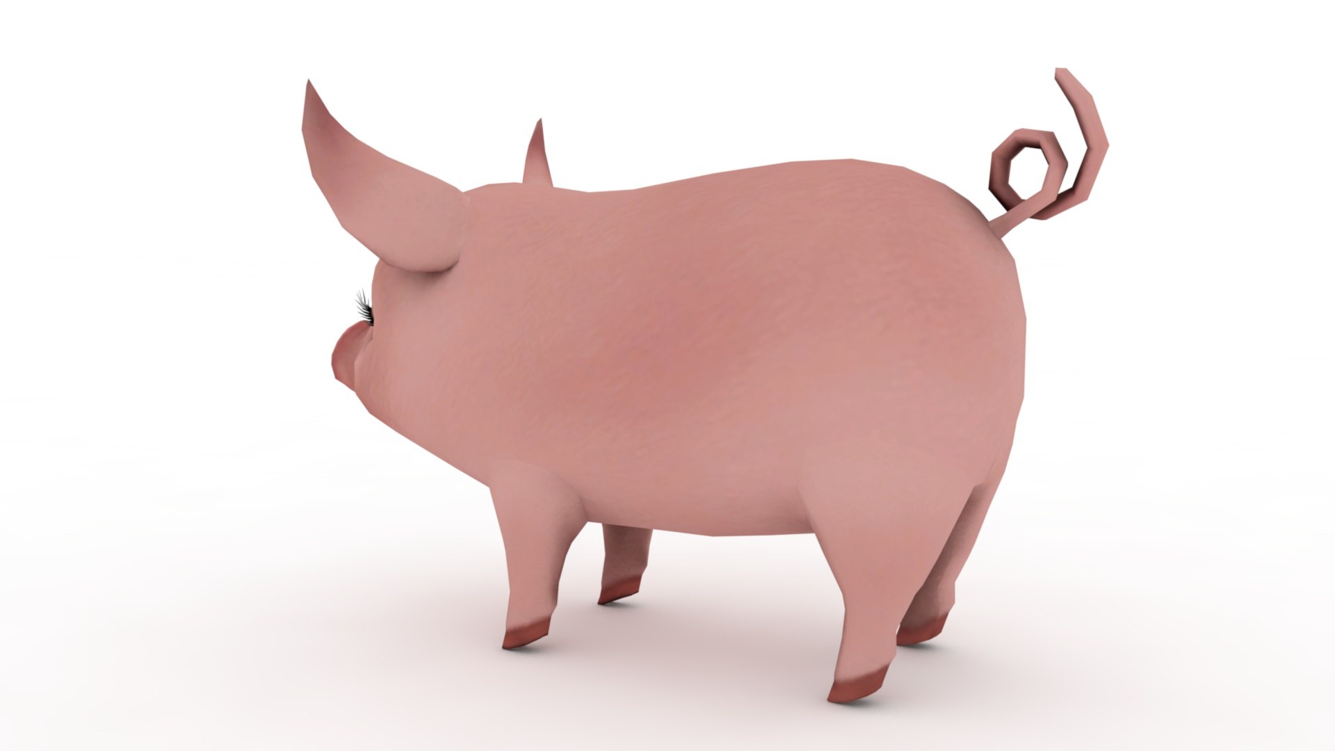 3D Model Cartoon Pig - TurboSquid 1888028