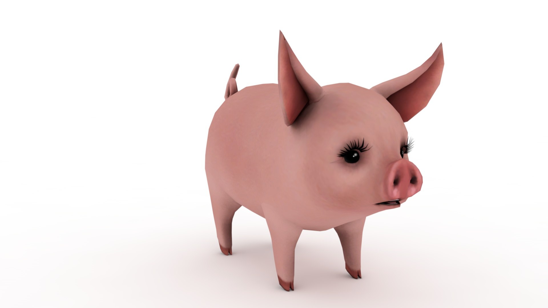 3D Model Cartoon Pig - TurboSquid 1888028
