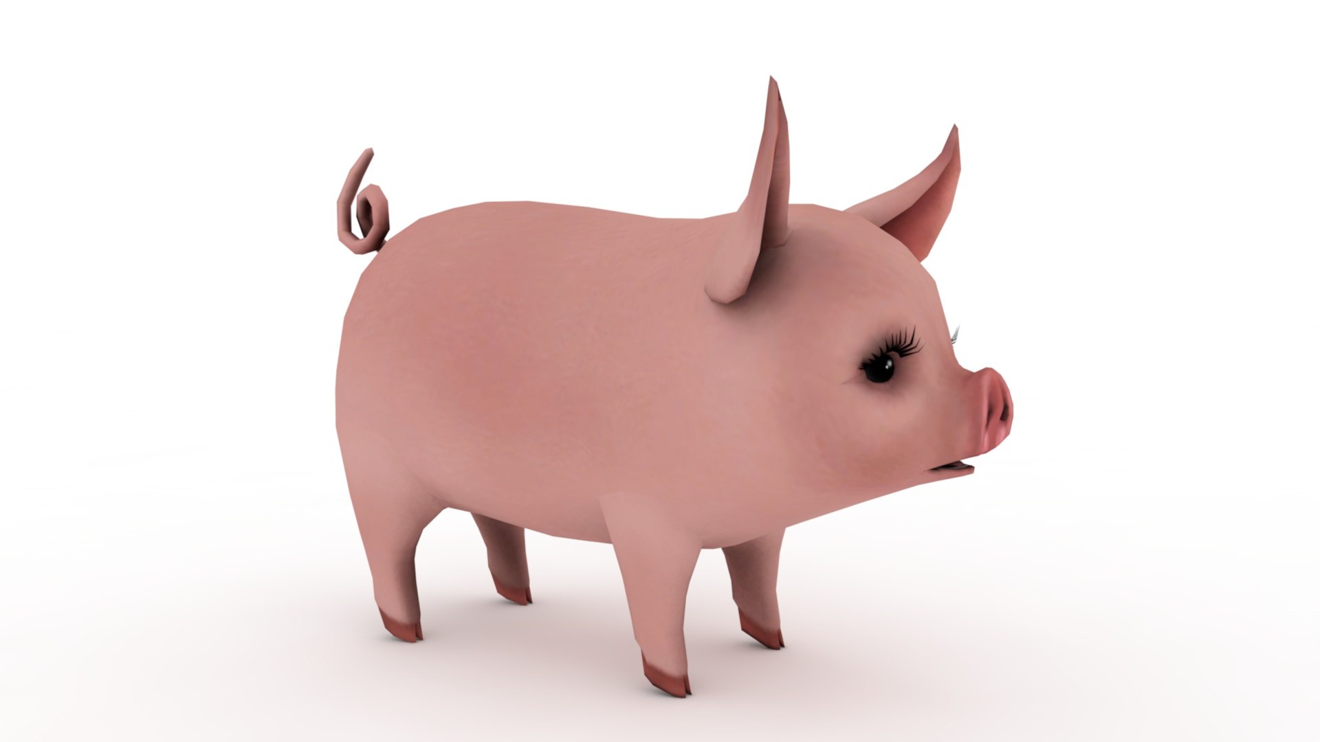 3D Model Cartoon Pig - TurboSquid 1888028