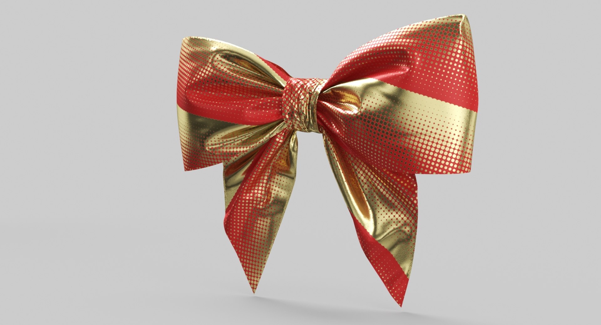 3D Red Gold Bow 05 - TurboSquid 1371575
