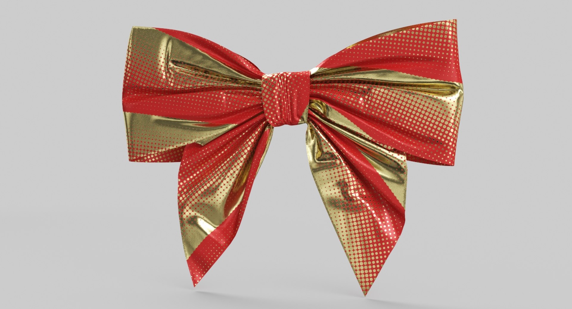 3D Red Gold Bow 05 - TurboSquid 1371575