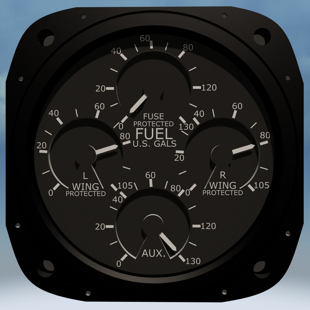 3ds Max 4 Aircraft Instruments Set