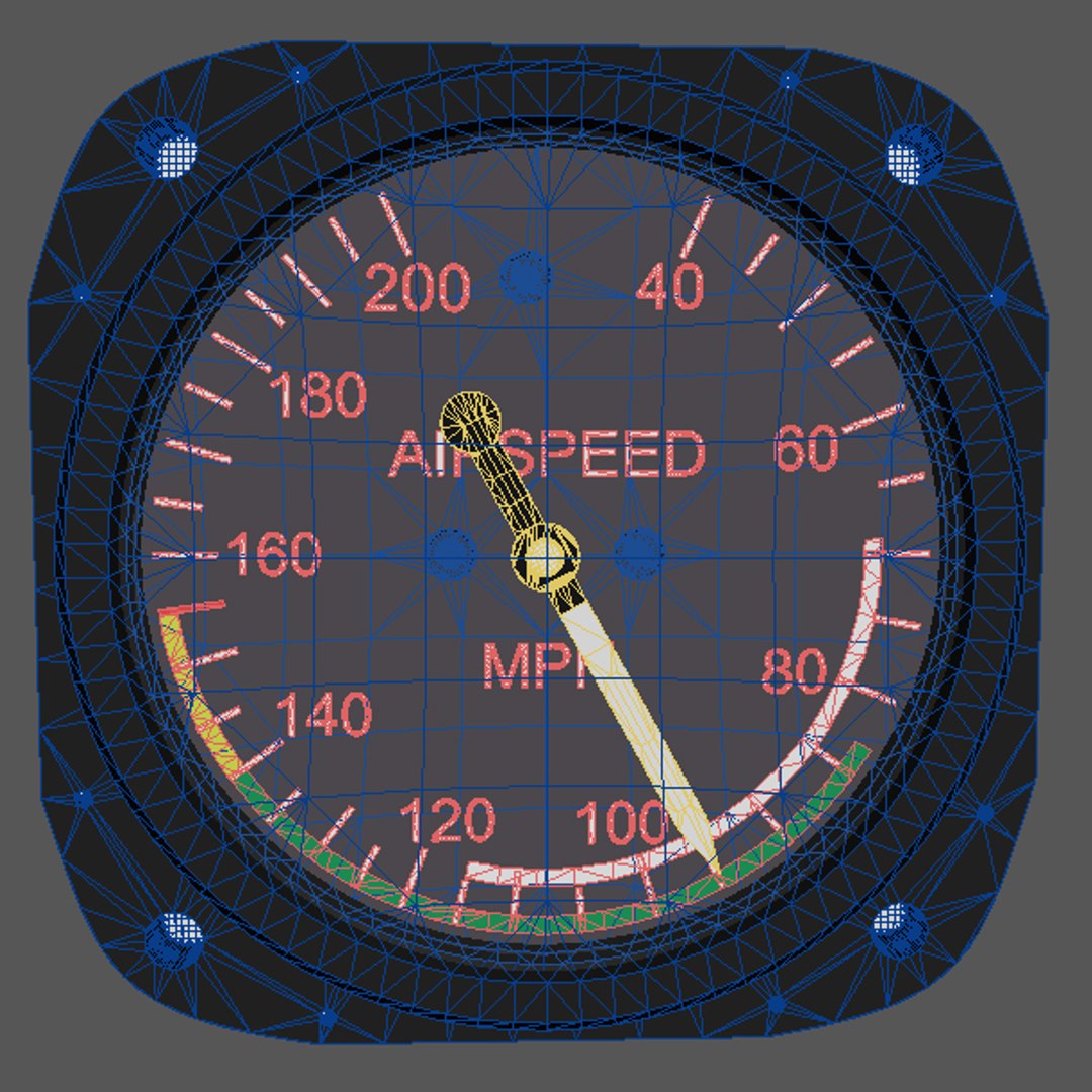 3ds Max 4 Aircraft Instruments Set