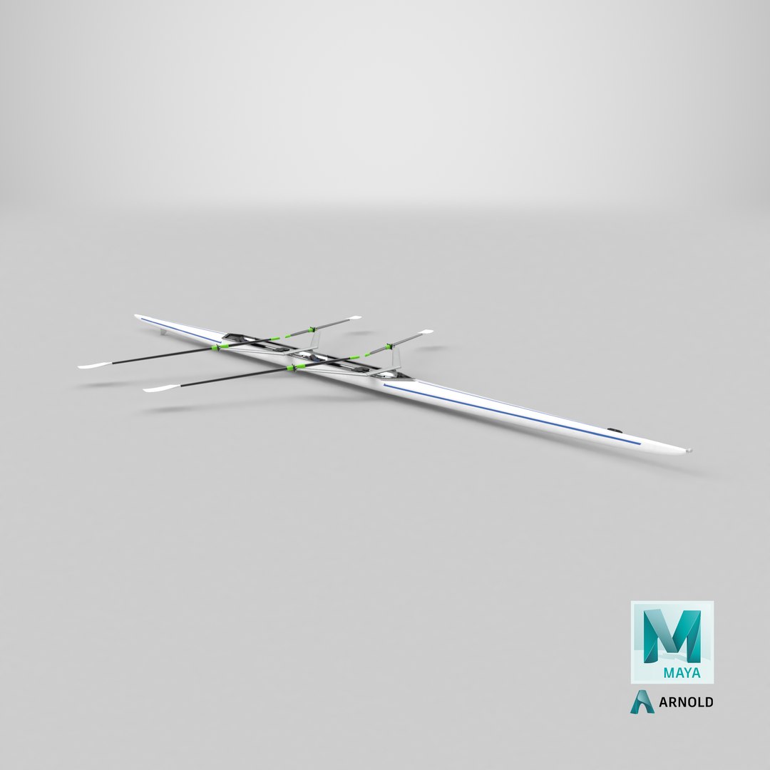 3D Double Scull Rowing Boat - TurboSquid 1877505
