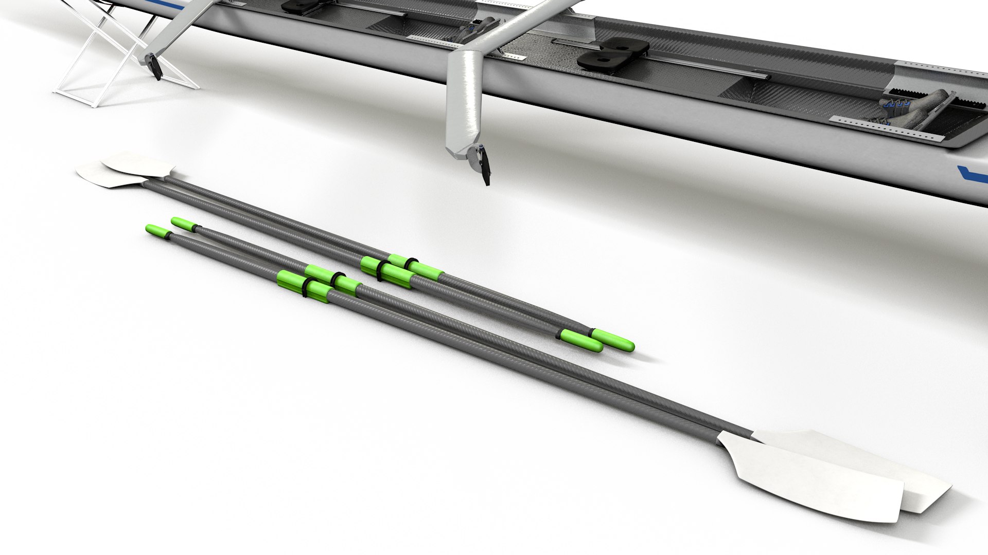 3D Double Scull Rowing Boat - TurboSquid 1877505