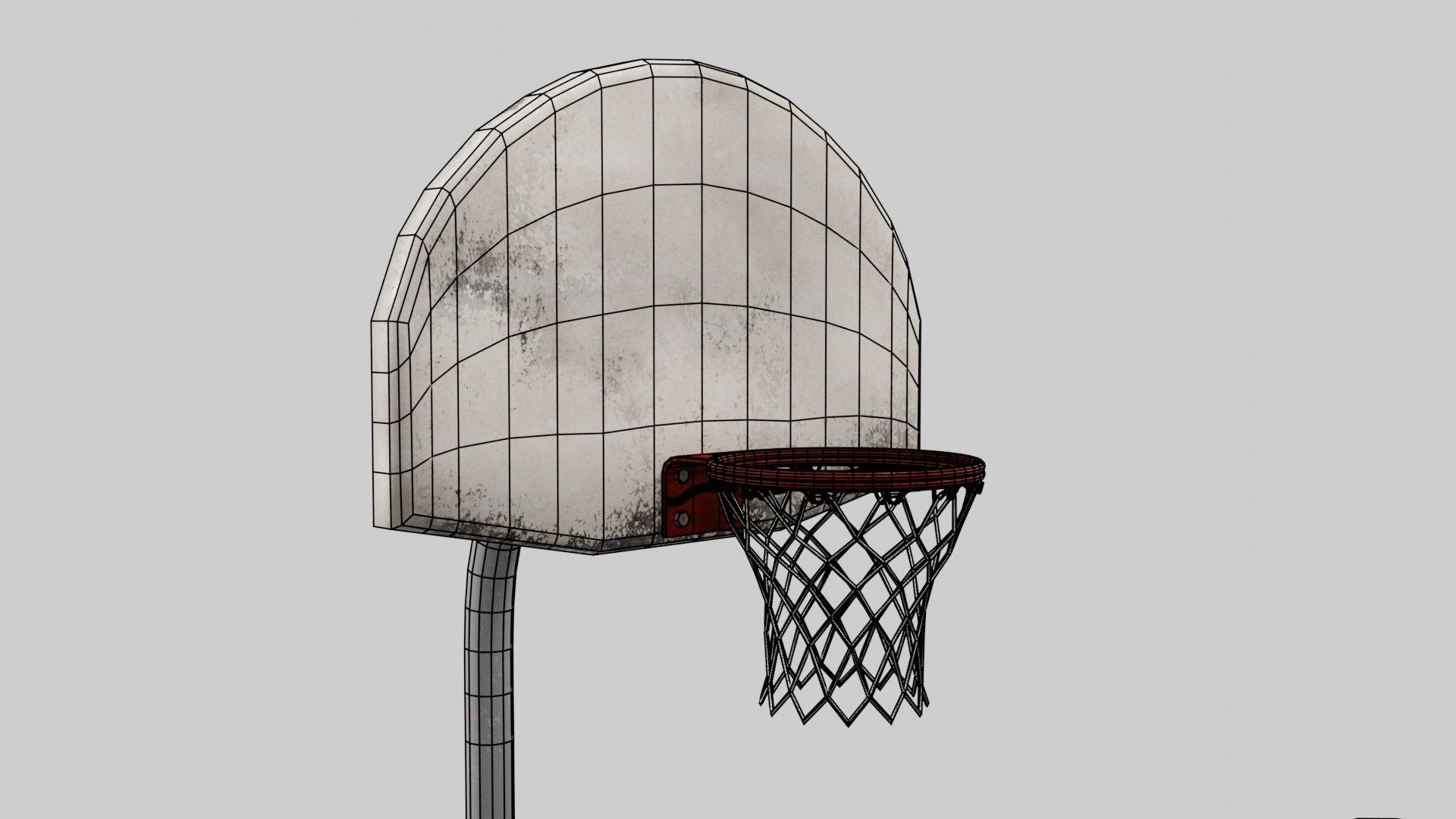 Low Poly Outdoor Basketball Court 3D - TurboSquid 1739740