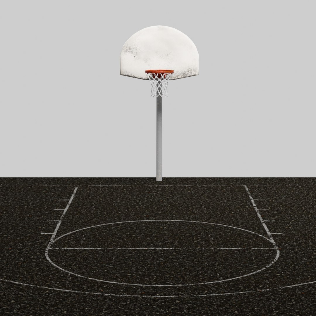 Low Poly Outdoor Basketball Court 3D - TurboSquid 1739740