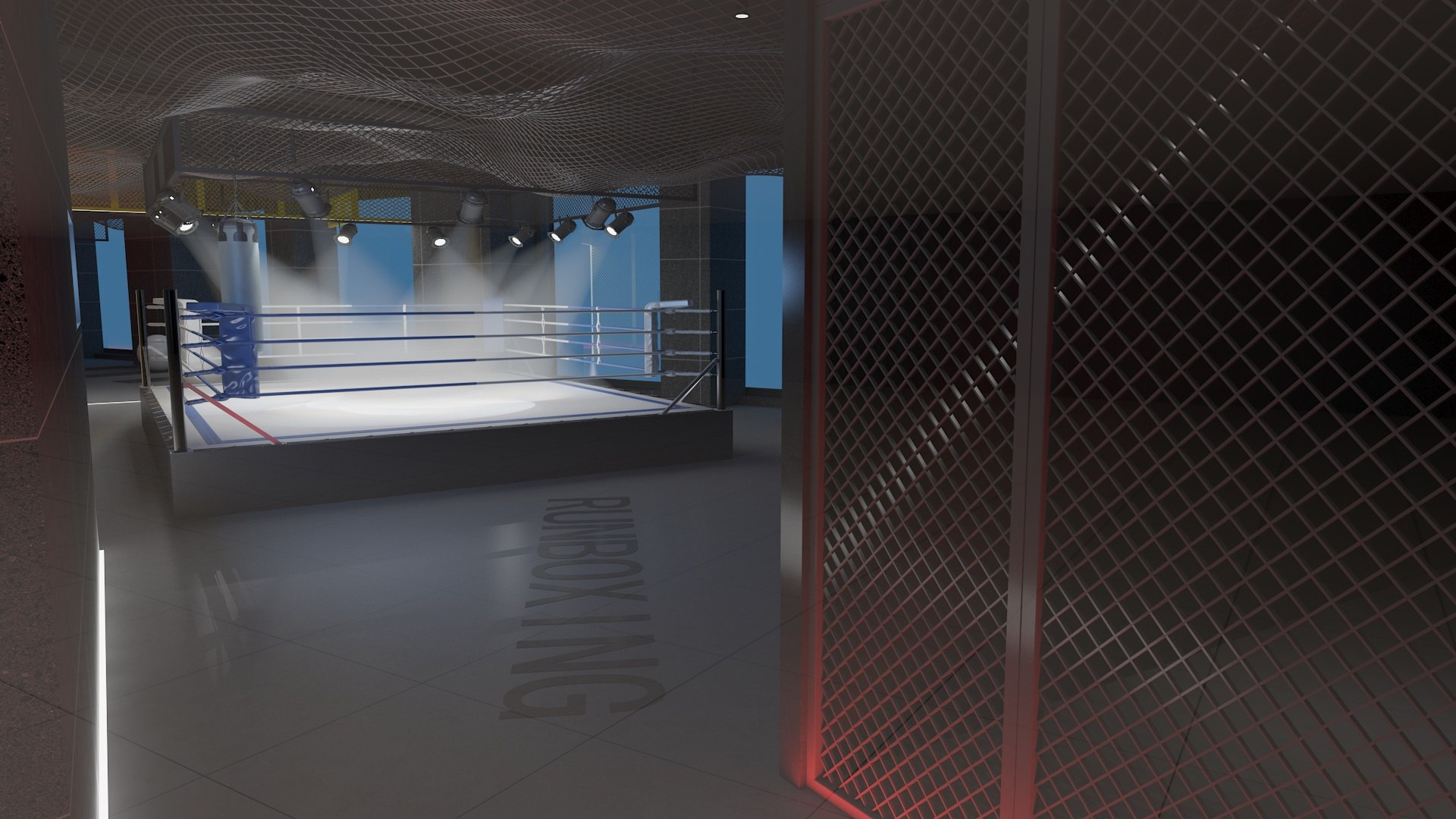 3D Boxing Arena 1 Model - TurboSquid 2096320