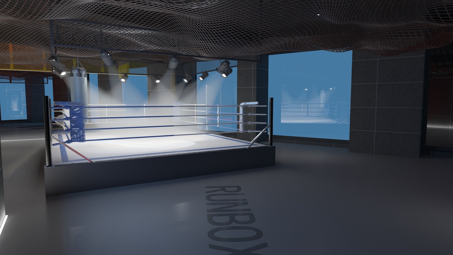 3D Boxing Arena 1 Model - TurboSquid 2096320