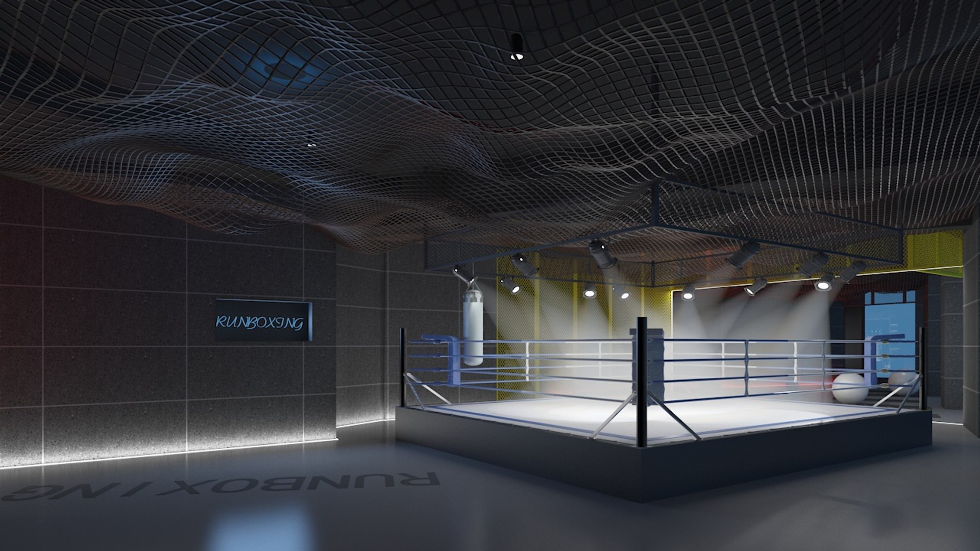 3D Boxing Arena 1 Model - TurboSquid 2096320
