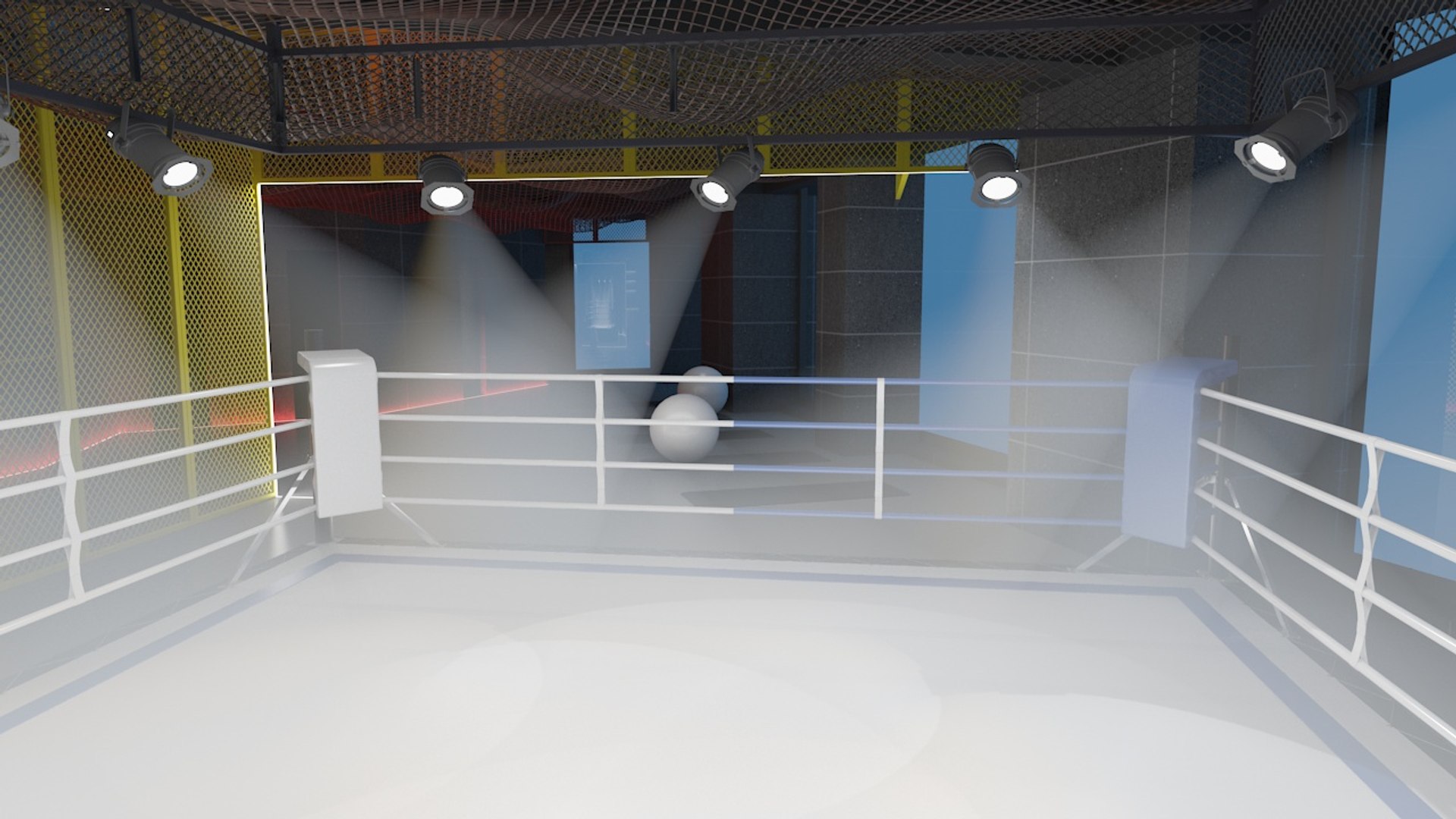 3D Boxing Arena 1 Model - TurboSquid 2096320