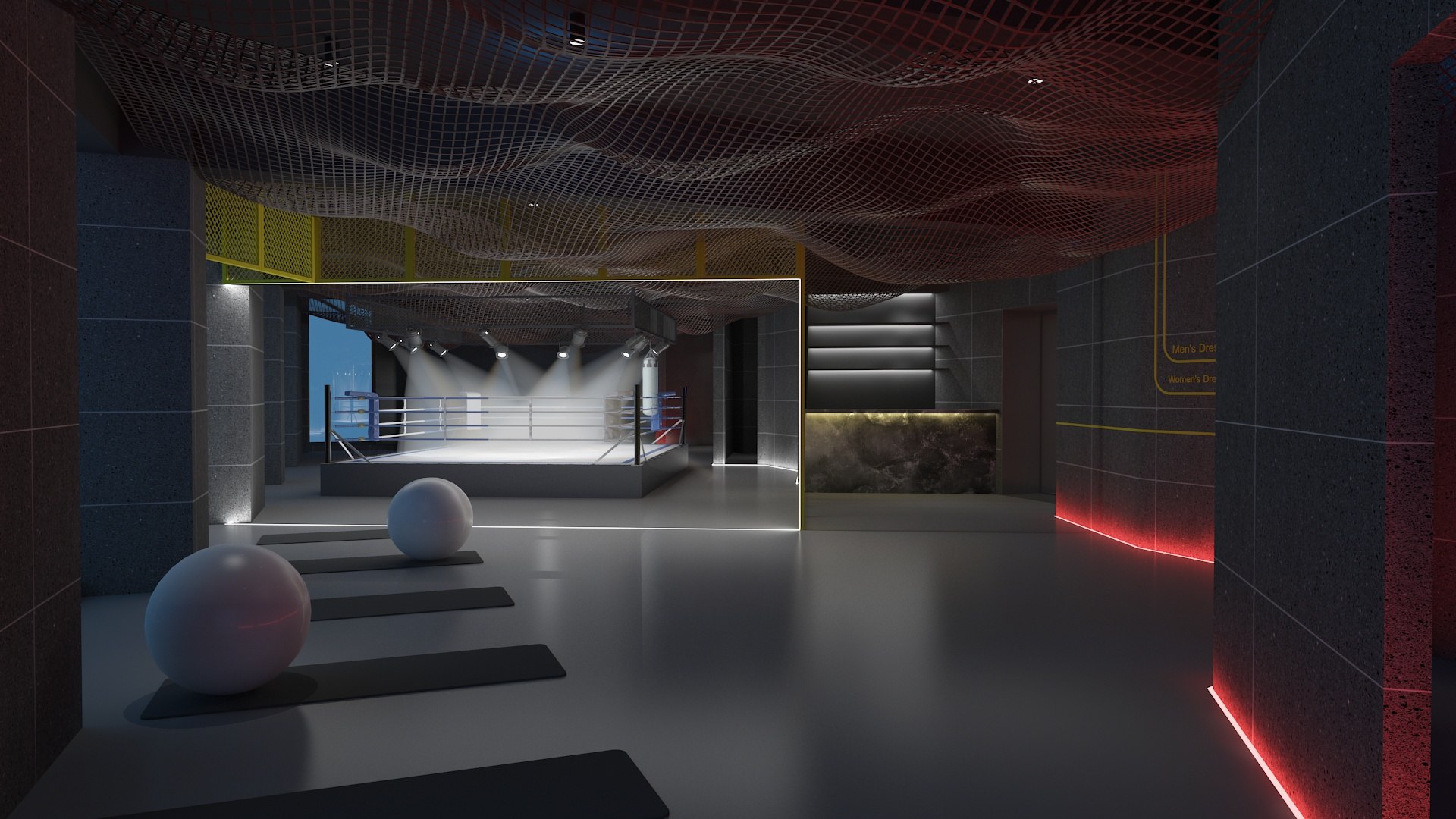 3D Boxing Arena 1 Model - TurboSquid 2096320