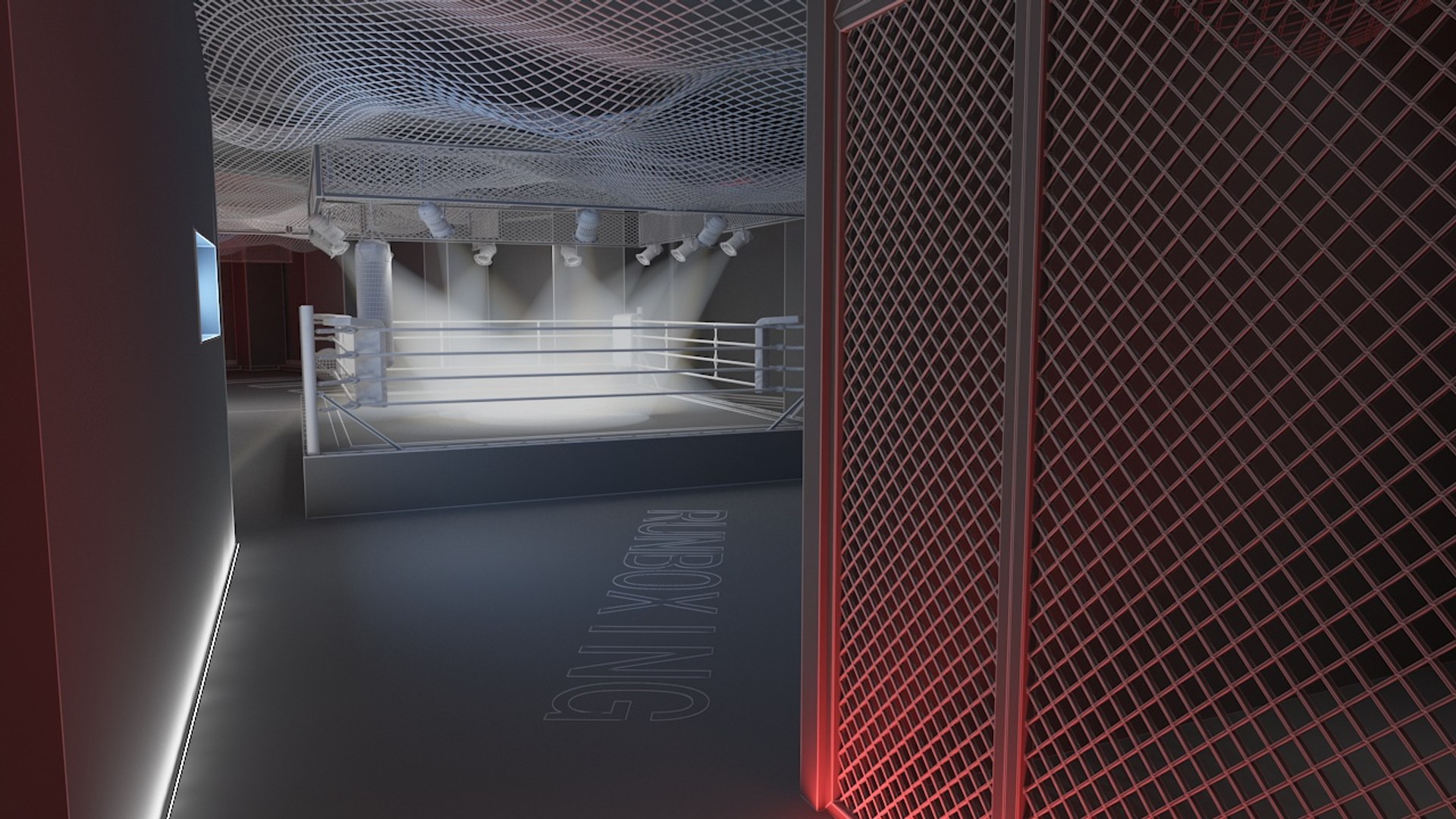3D Boxing Arena 1 Model - TurboSquid 2096320