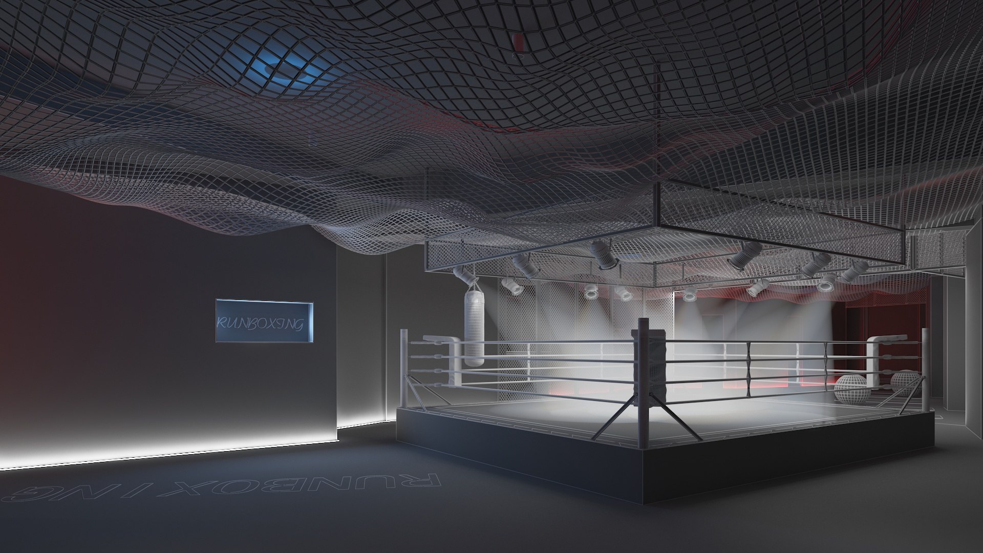 3D Boxing Arena 1 Model - TurboSquid 2096320