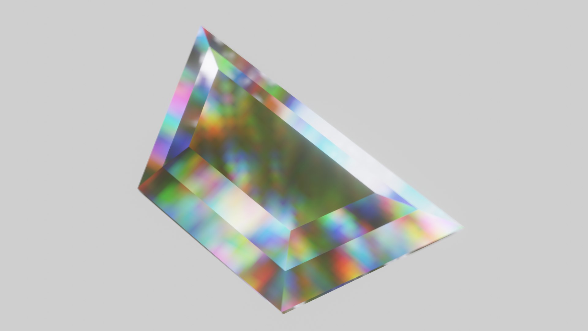 Trapeze Cut Diamond Model - TurboSquid 1918115