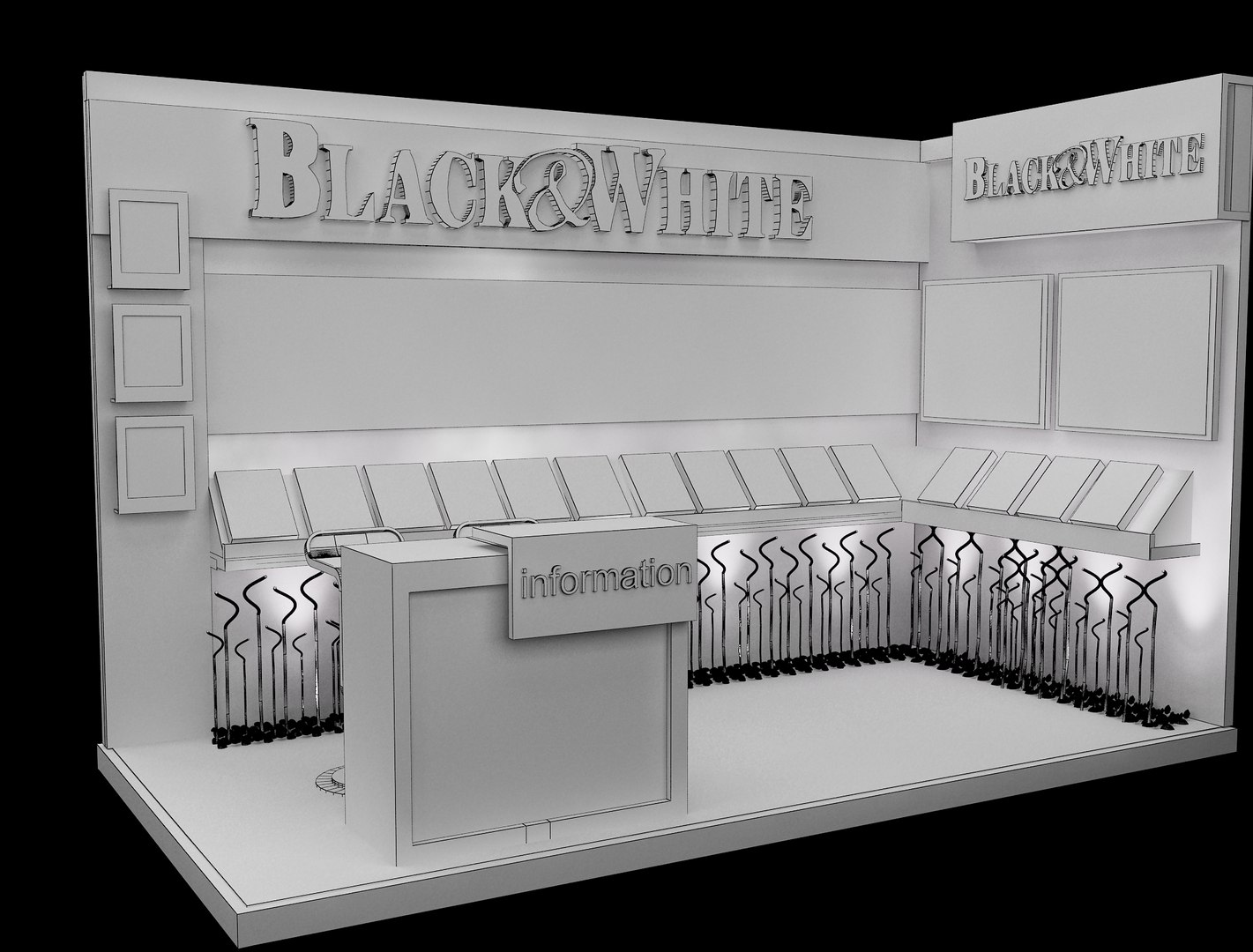 3D model exhibition booth - TurboSquid 1713745