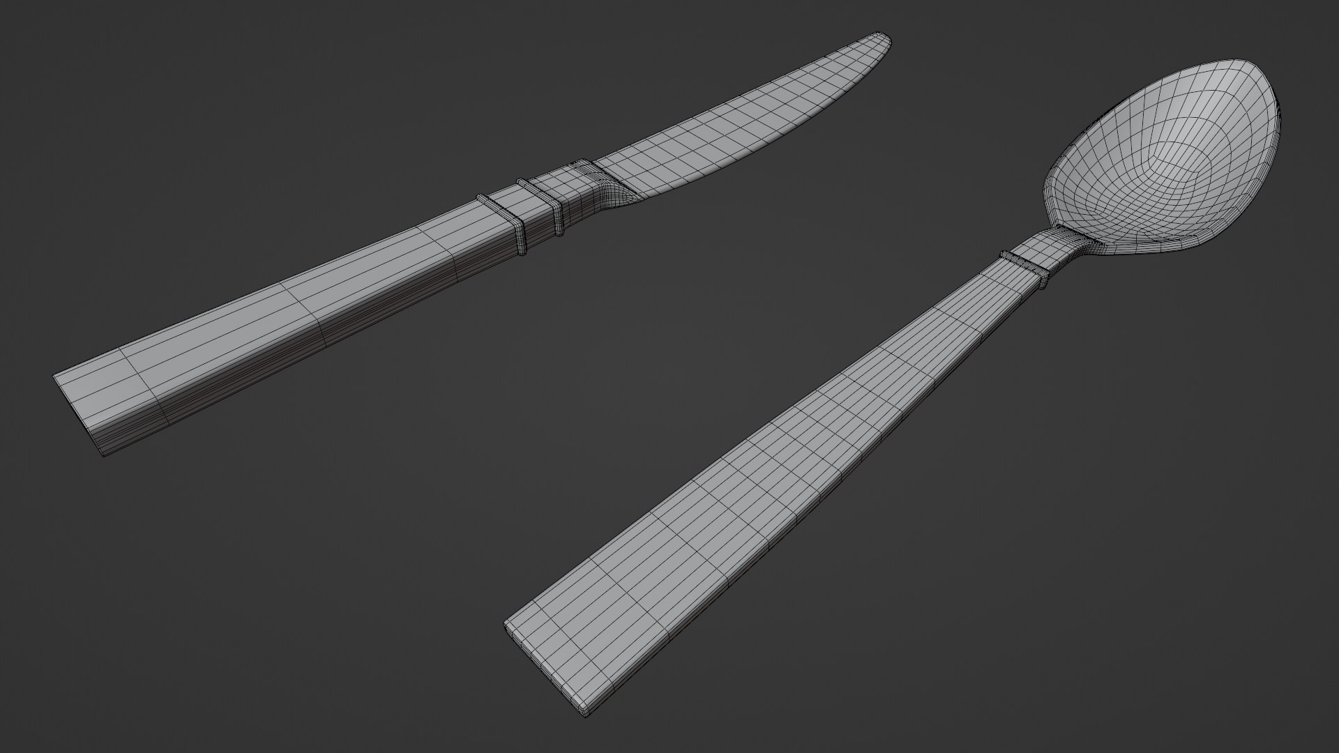 3D Spoon Set Model - TurboSquid 2012348