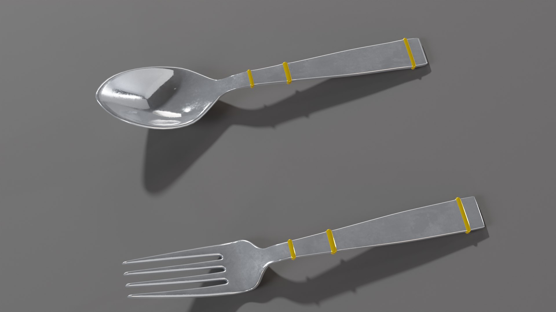 3D Spoon Set Model - TurboSquid 2012348