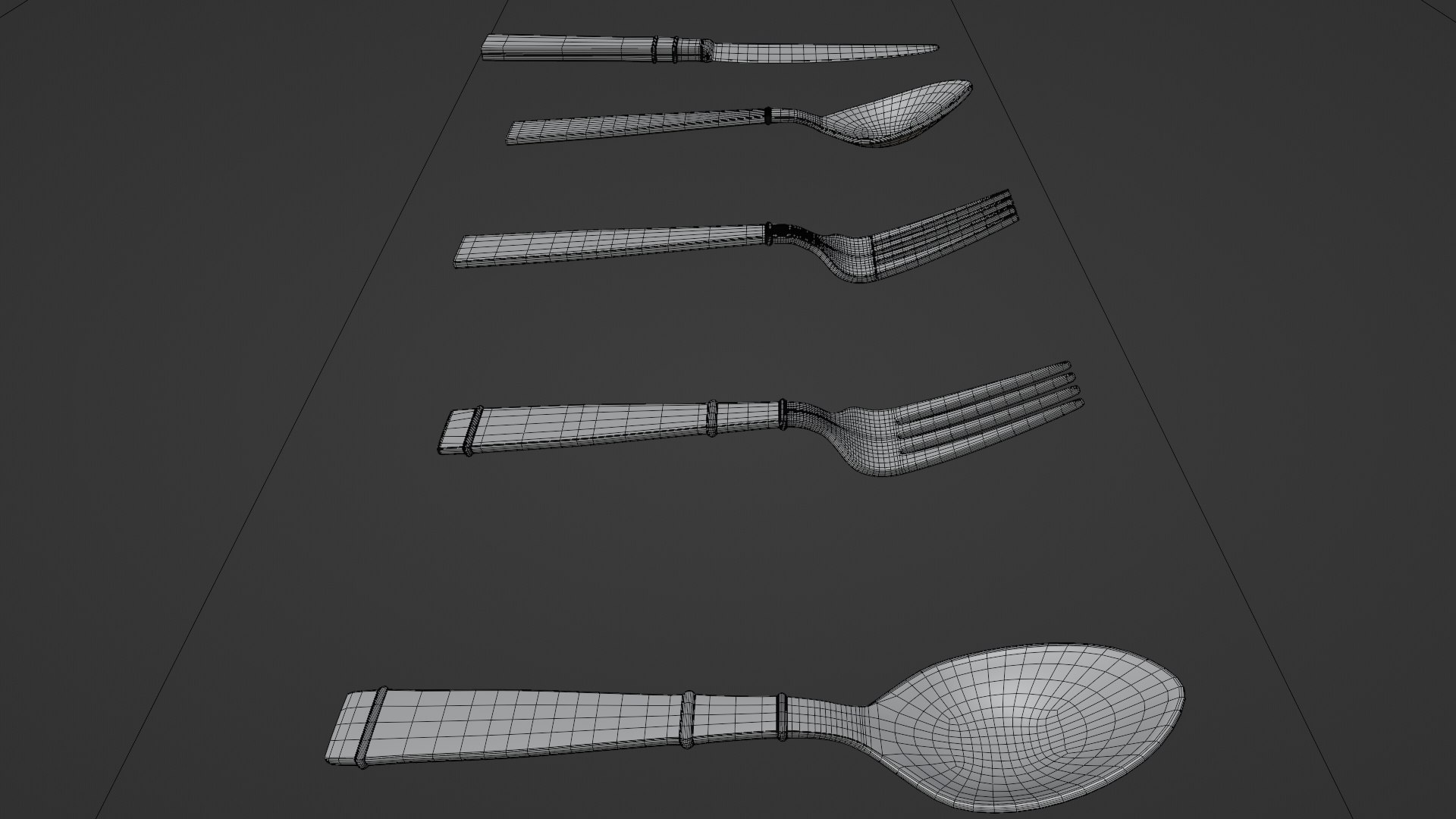 3D Spoon Set Model - TurboSquid 2012348