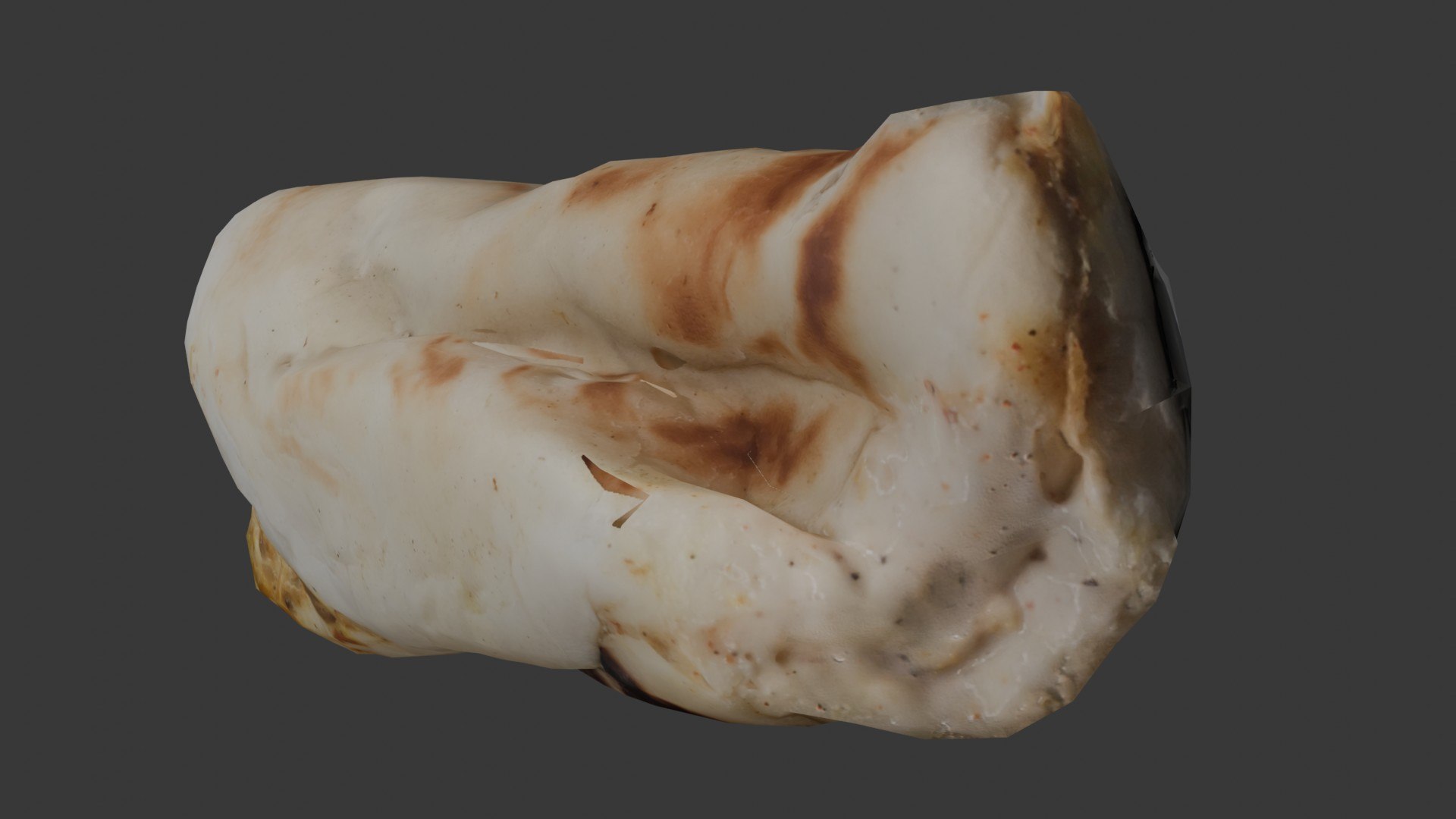 Rawhide Dog Chew Bone Scan 3D Model - TurboSquid 2408797