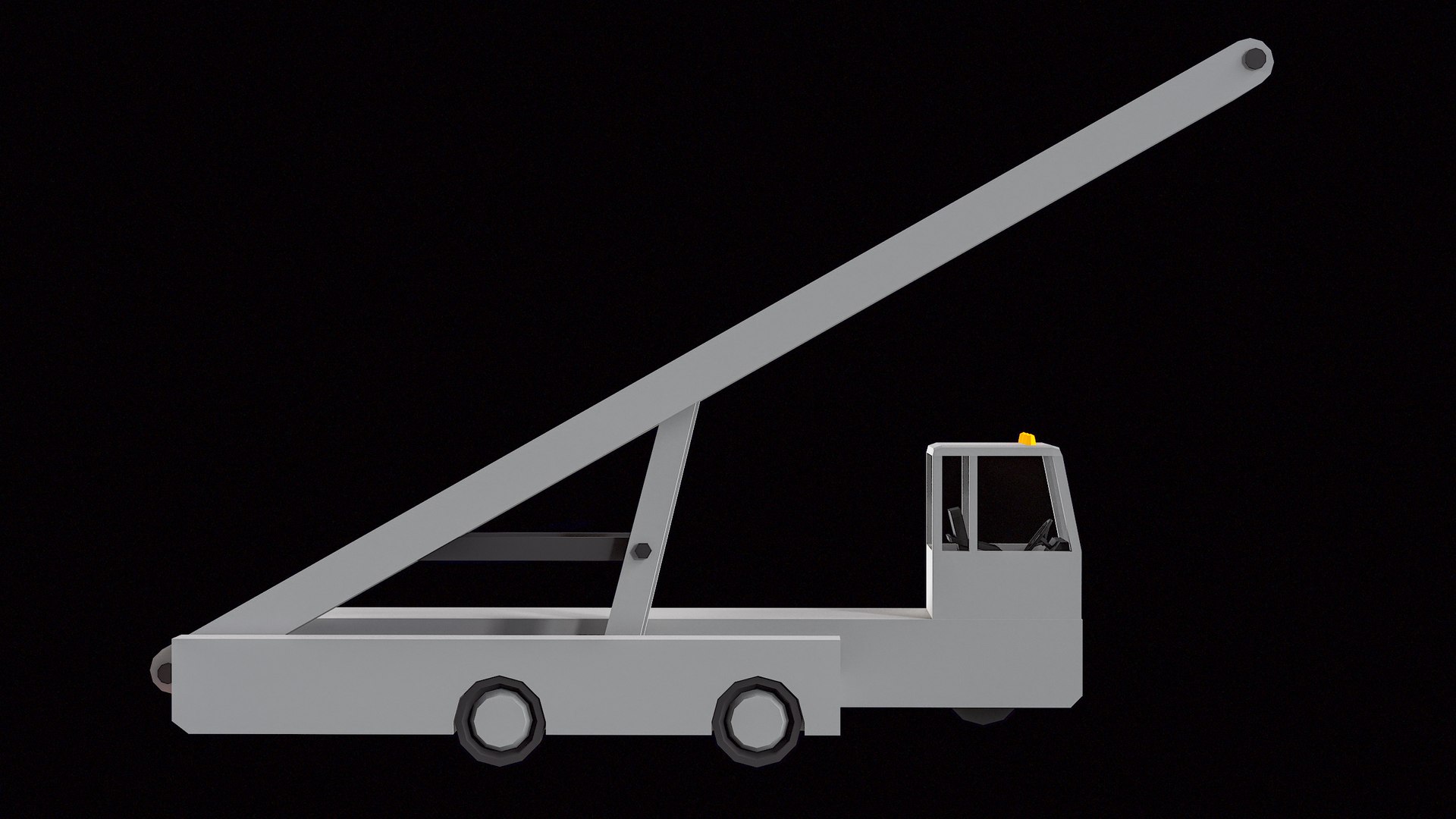 3D Cartoon Baggage Loader 06 Lowpoly Airport Vehicle PBR - TurboSquid ...