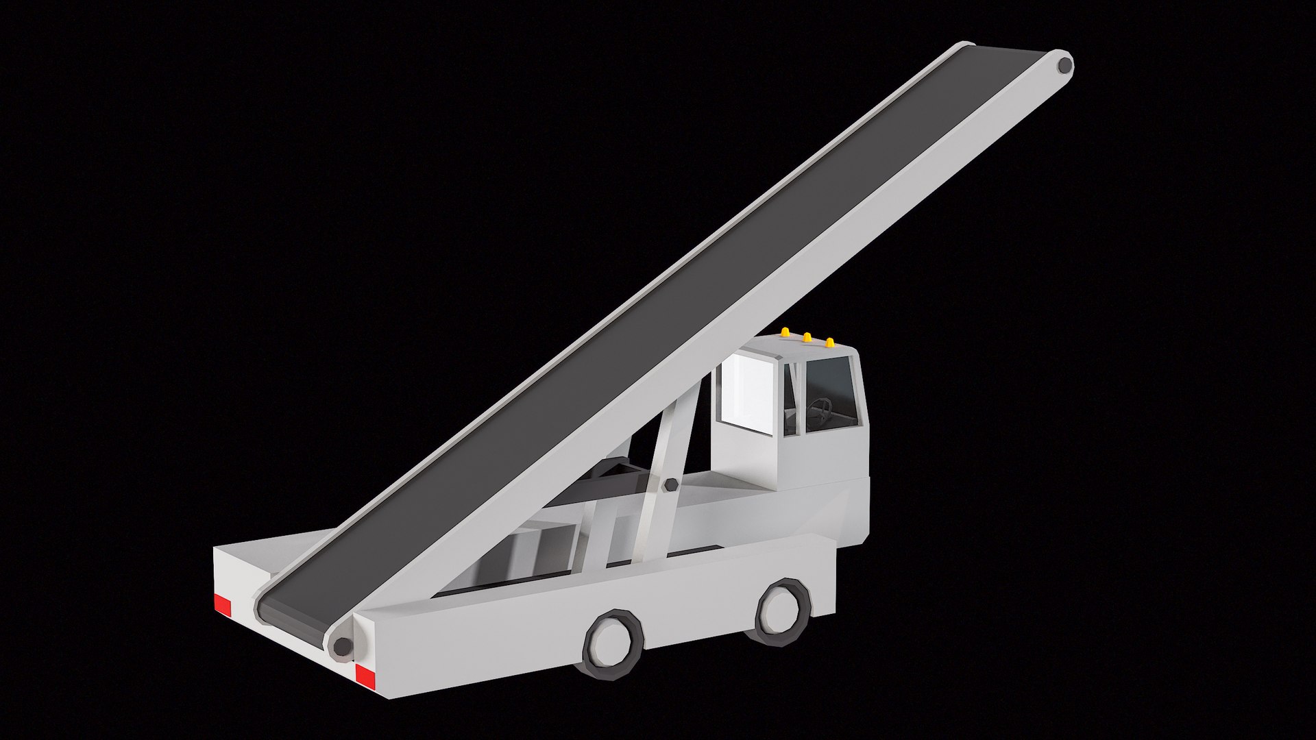 3D Cartoon Baggage Loader 06 Lowpoly Airport Vehicle PBR - TurboSquid ...