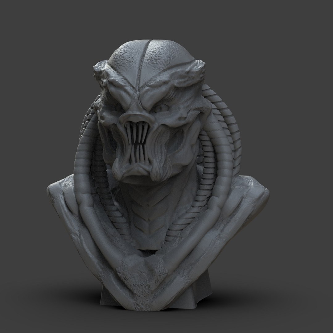 Predator Bust 3D Model - TurboSquid 2230130