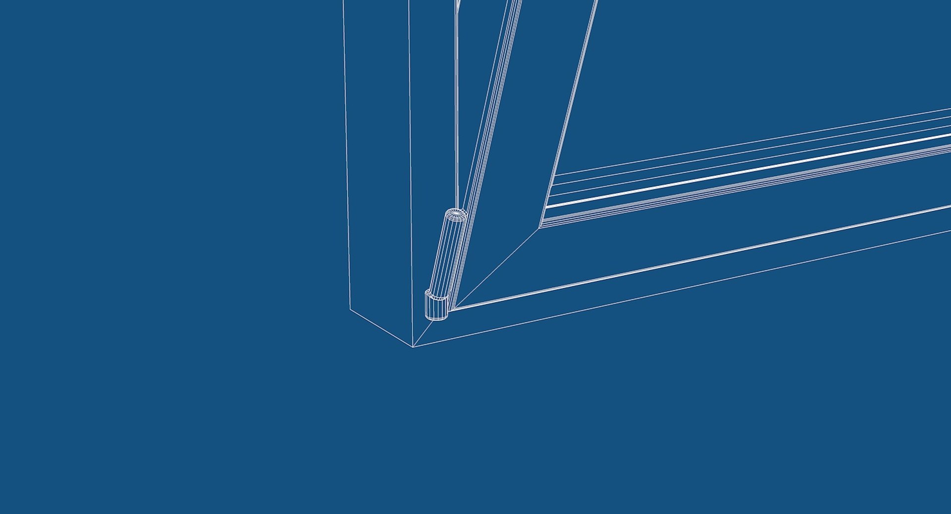 Pvc window 80x120 3D model - TurboSquid 1373530