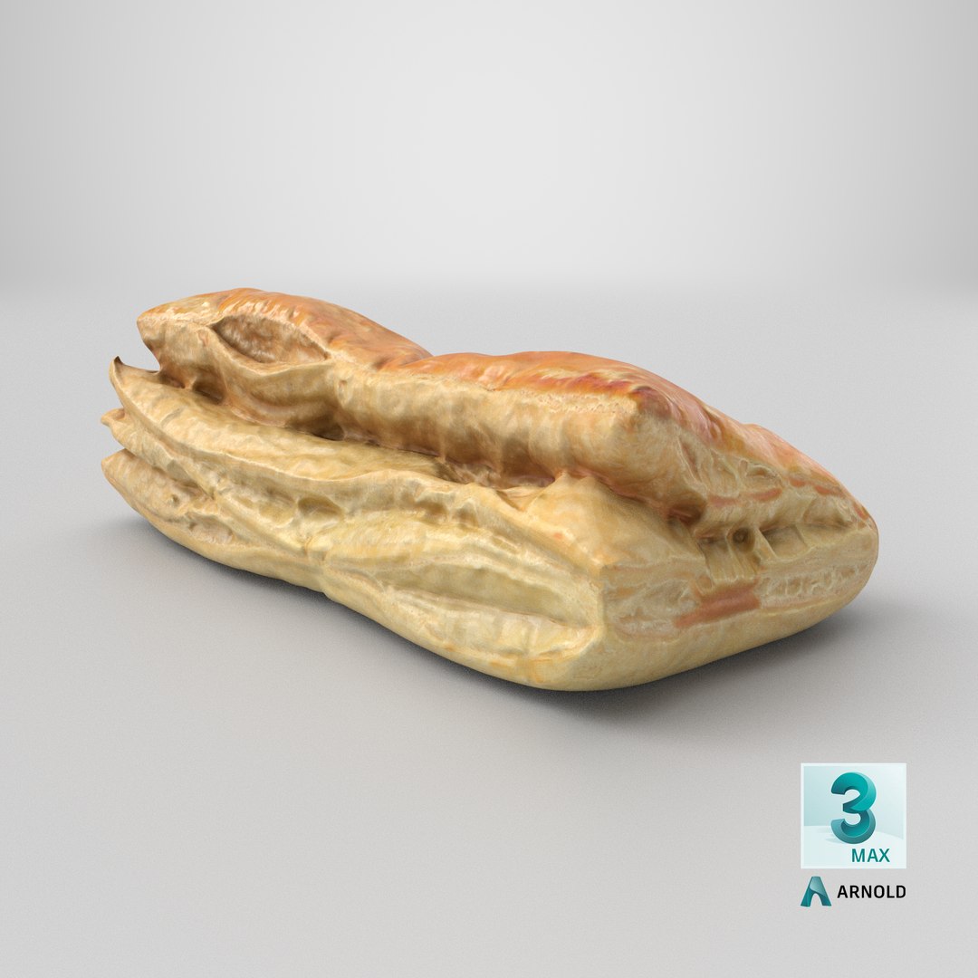 Tuna Puff Pastry 3D Model - TurboSquid 2126470